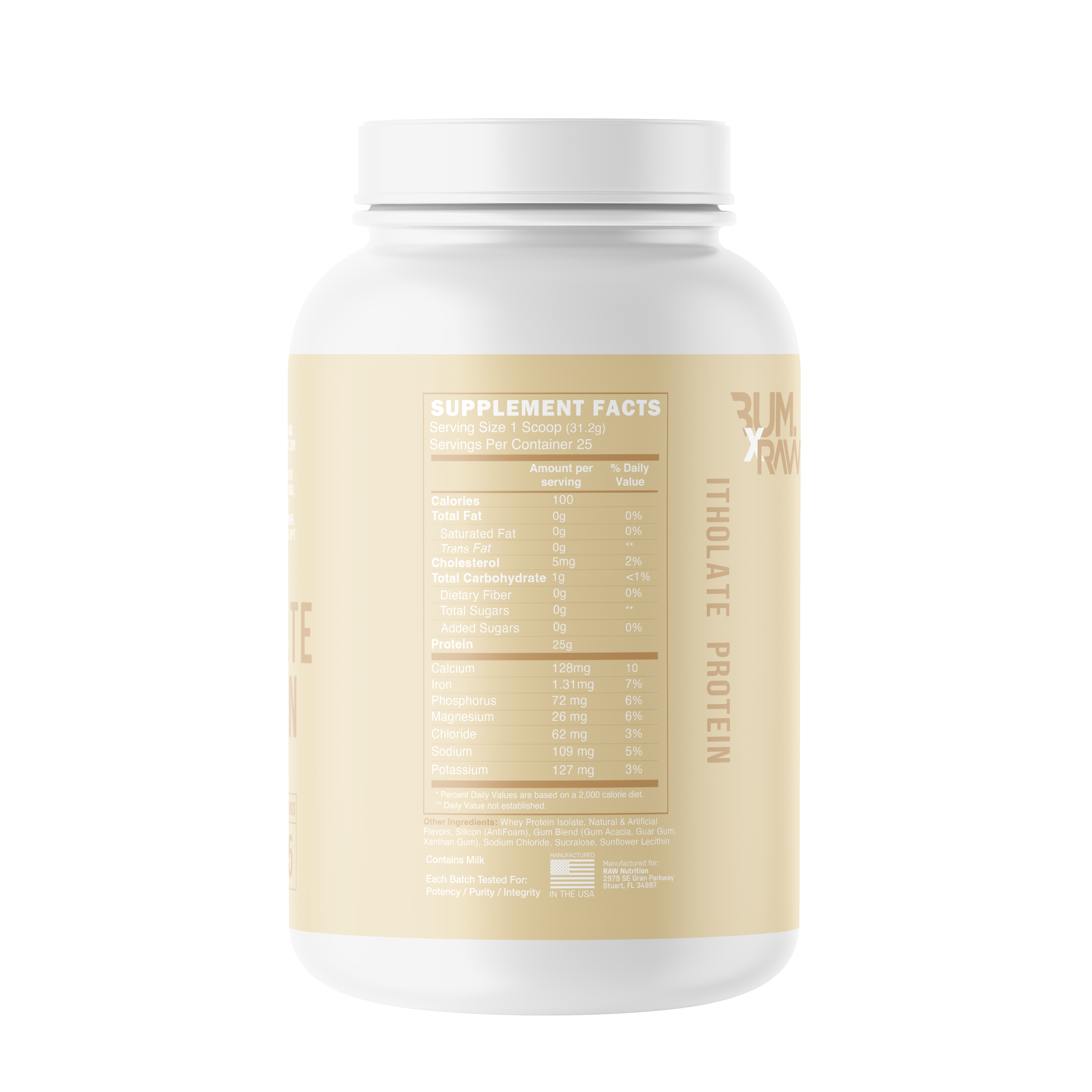 Raw Nutrition - Itholate Protein - Vanilla Oatmeal Cookie (25 Servings ...