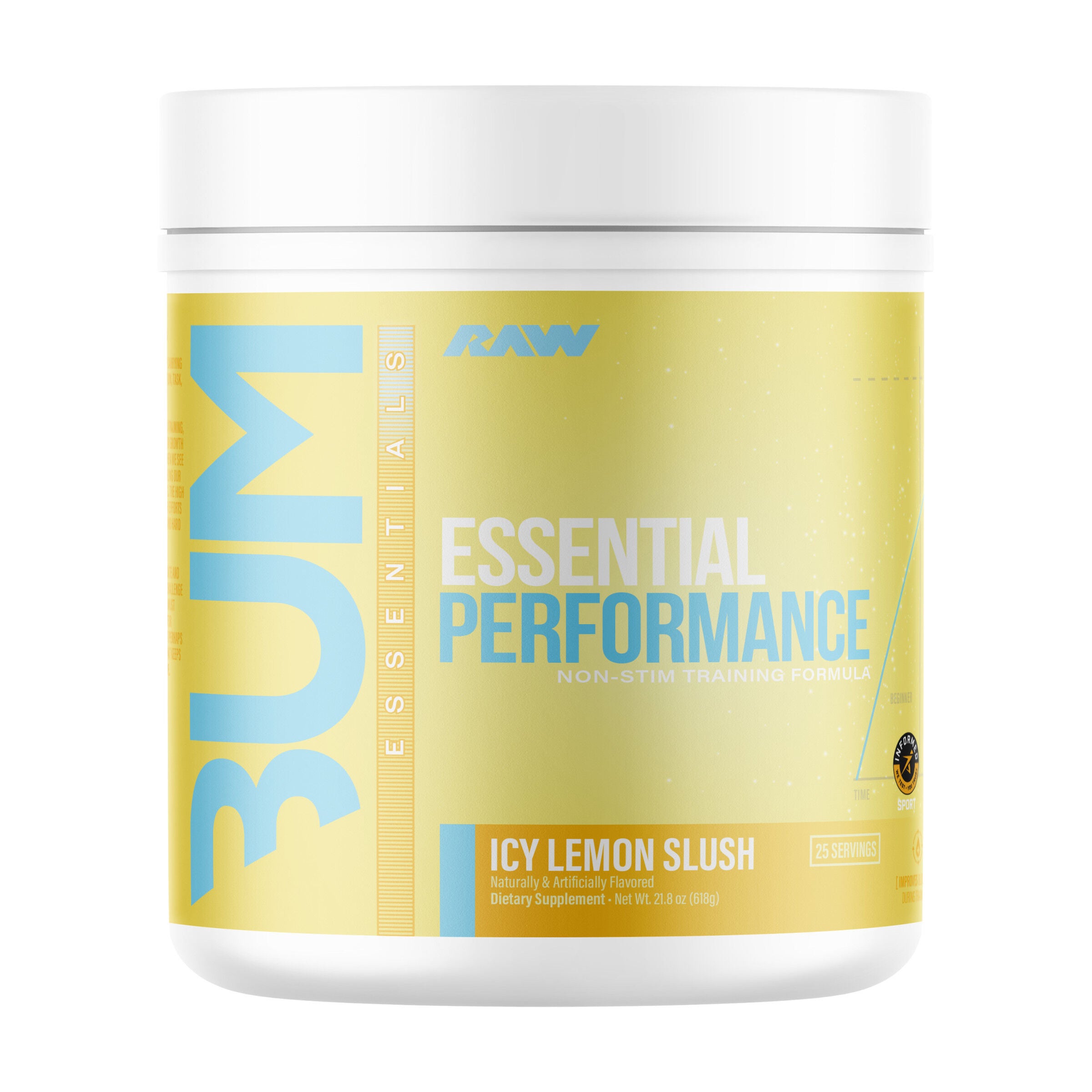 Raw Nutrition - Essential Performance Non-Stim - Icy Lemon Slush (25 ...