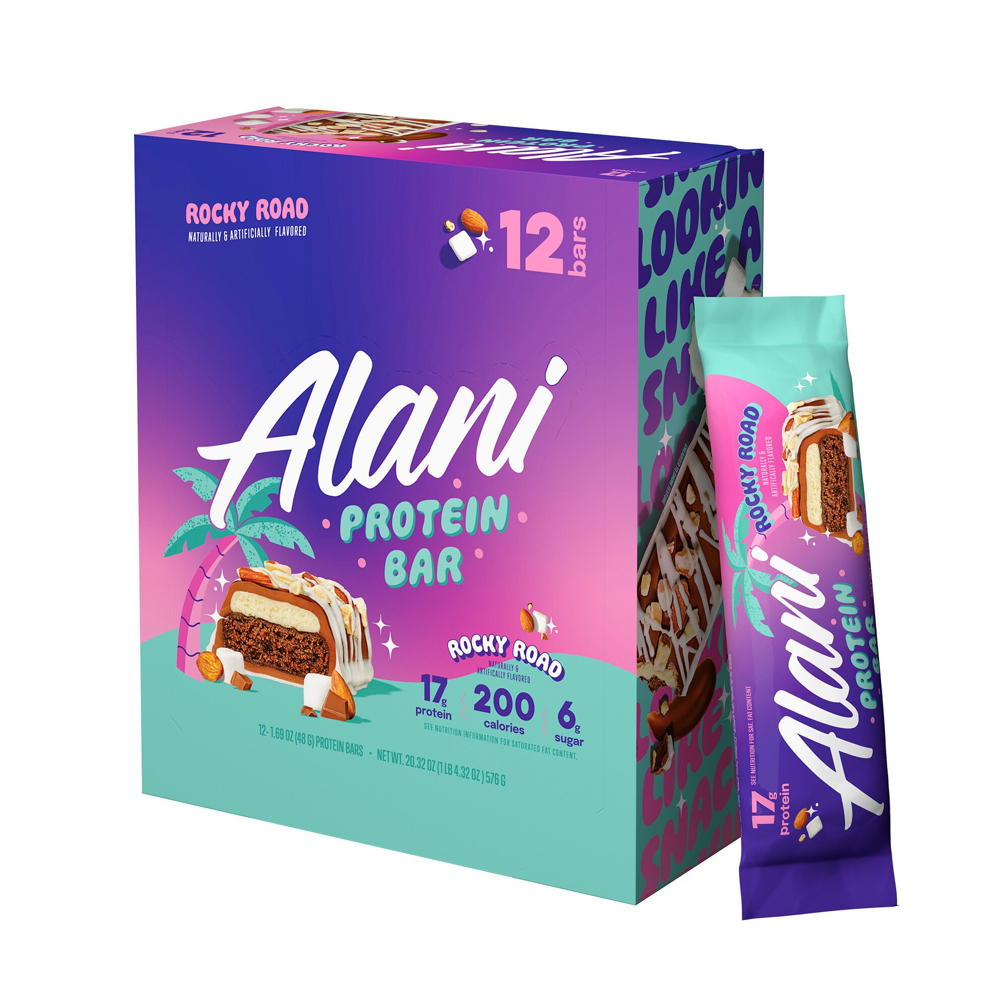 Alani Nu - Protein Bar - Rocky Road - 12 Bars | GNC