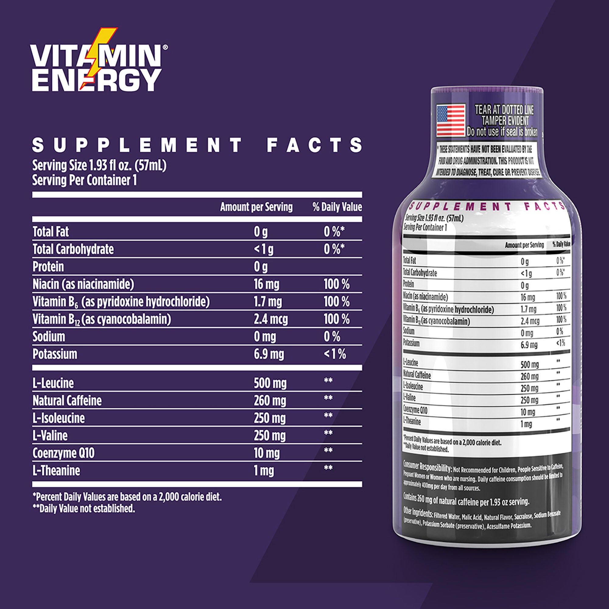 Vitamin Energy® Focus+ - Berry - 12 Bottles | GNC