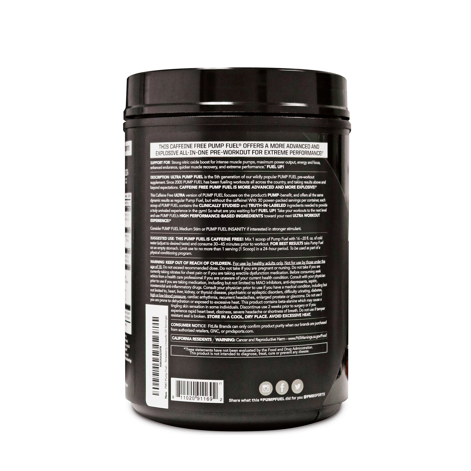 PMD - Ultra Pump Fuel Pre-Workout - Strawberry Limeade - 30 Servings | GNC