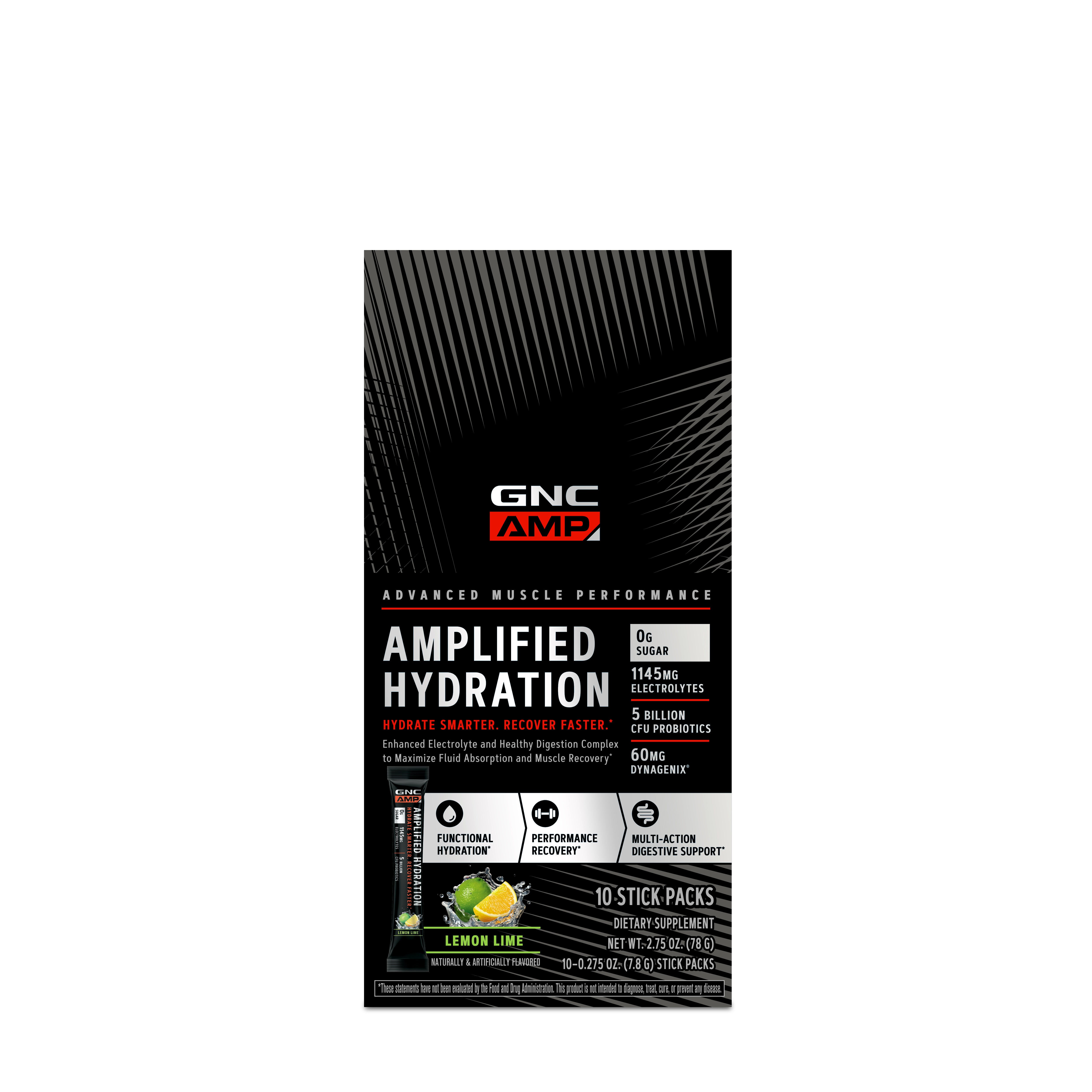 GNC AMP Amplified Hydration - Lemon Lime - 1 Stick Pack | GNC