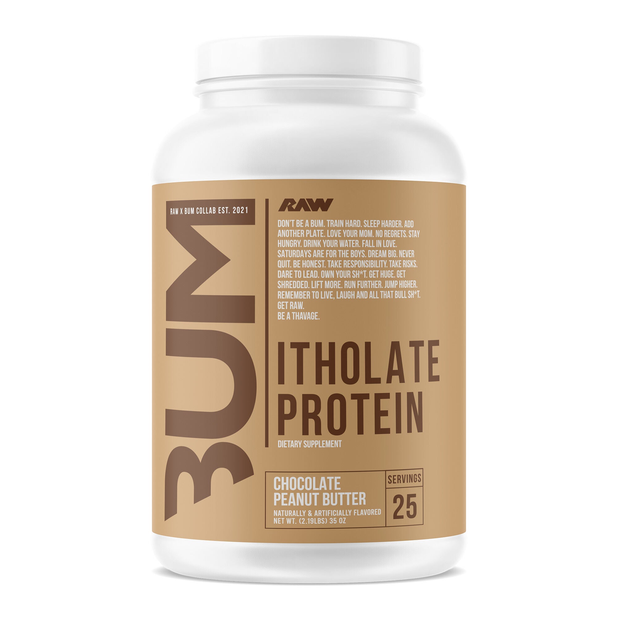 Raw Nutrition - Itholate Protein - Chocolate Peanut Butter - 25 ...