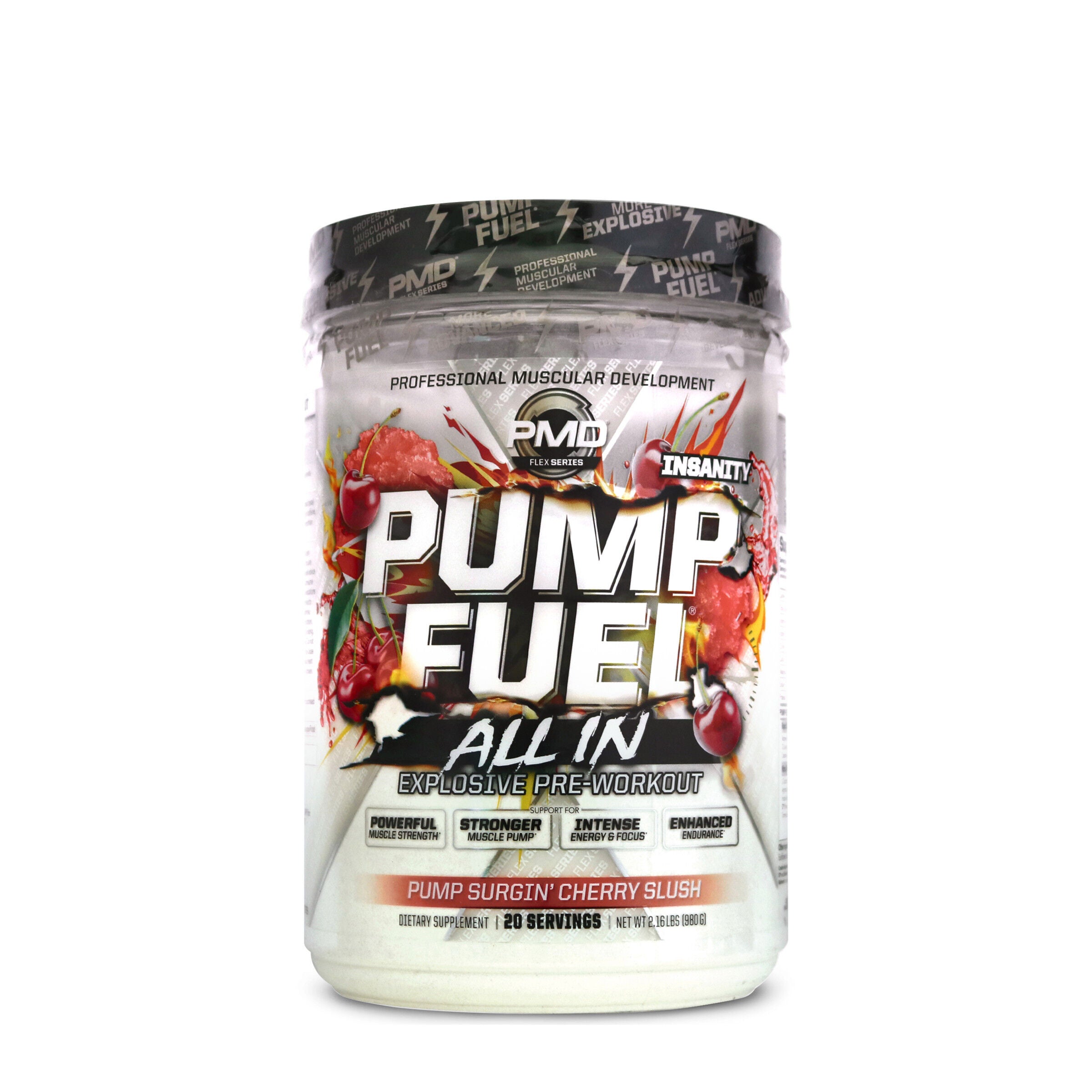 PMD® - Pump Fuel All In Pre-Workout - Pump Surgin' Cherry Slush (20 ...
