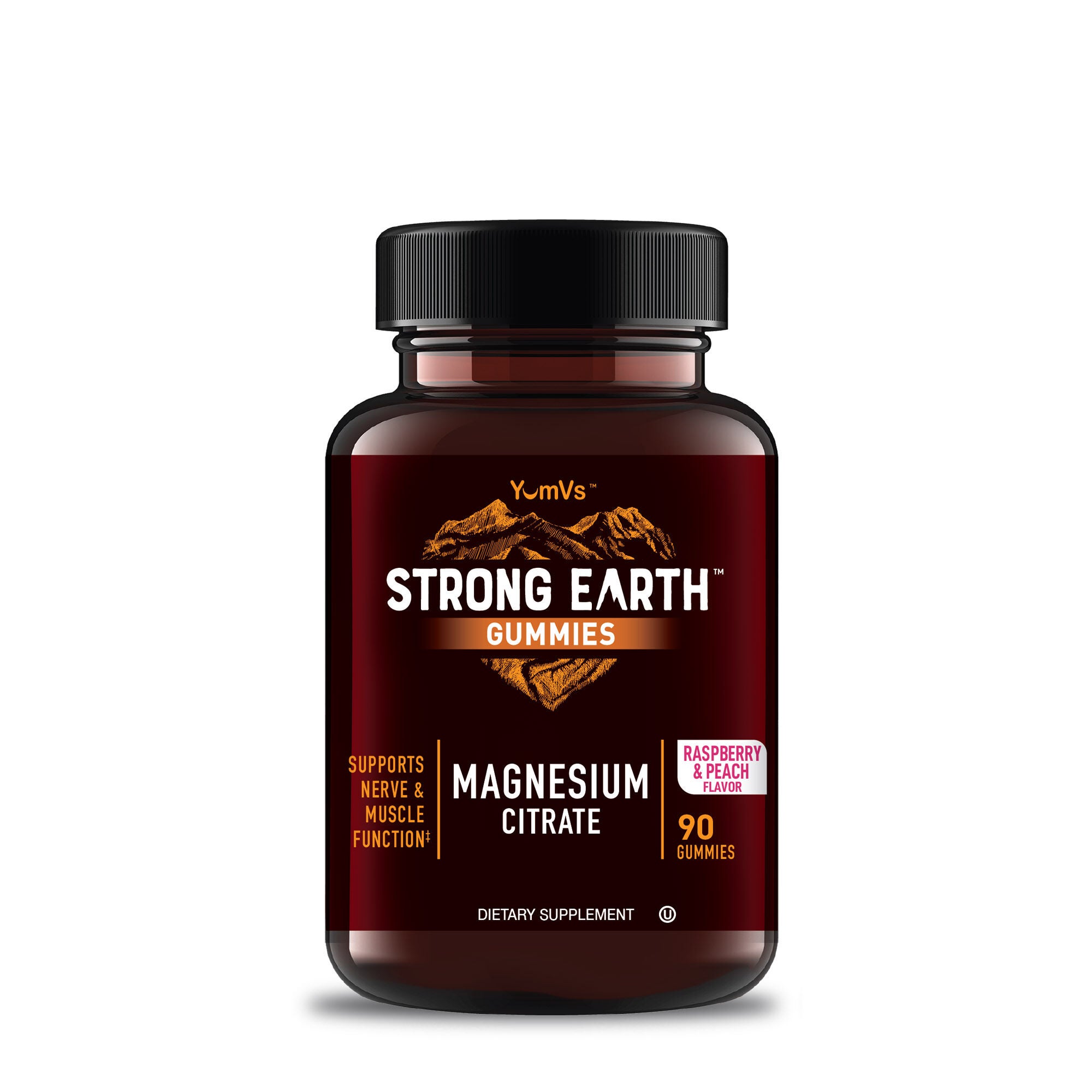 YumV's™ Strong Earth Gummies- Magnesium Citrate - Raspberry and Peach ...