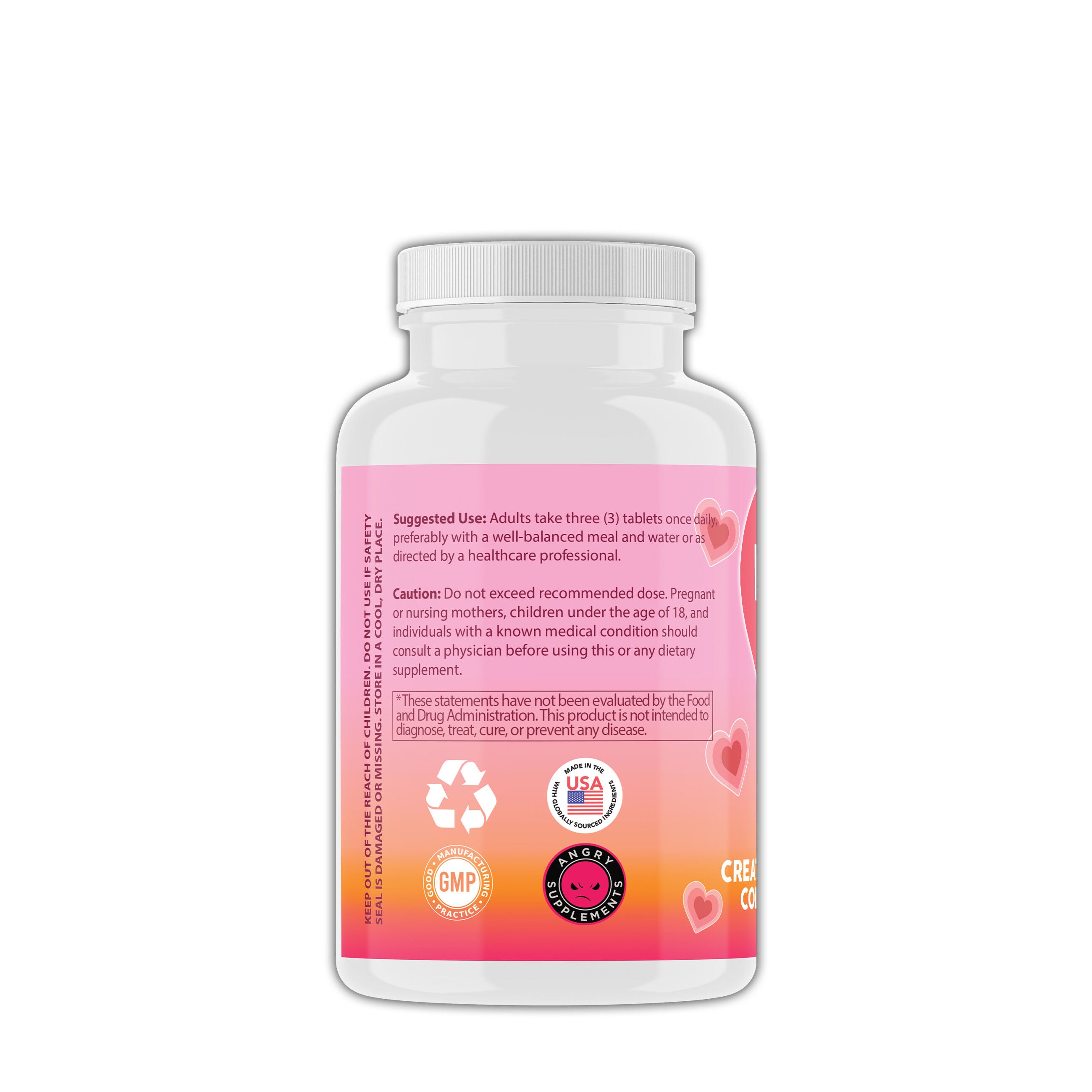 Angry Supplements™ - Better Booty BBL Creatine - 90 Tablets (30 ...