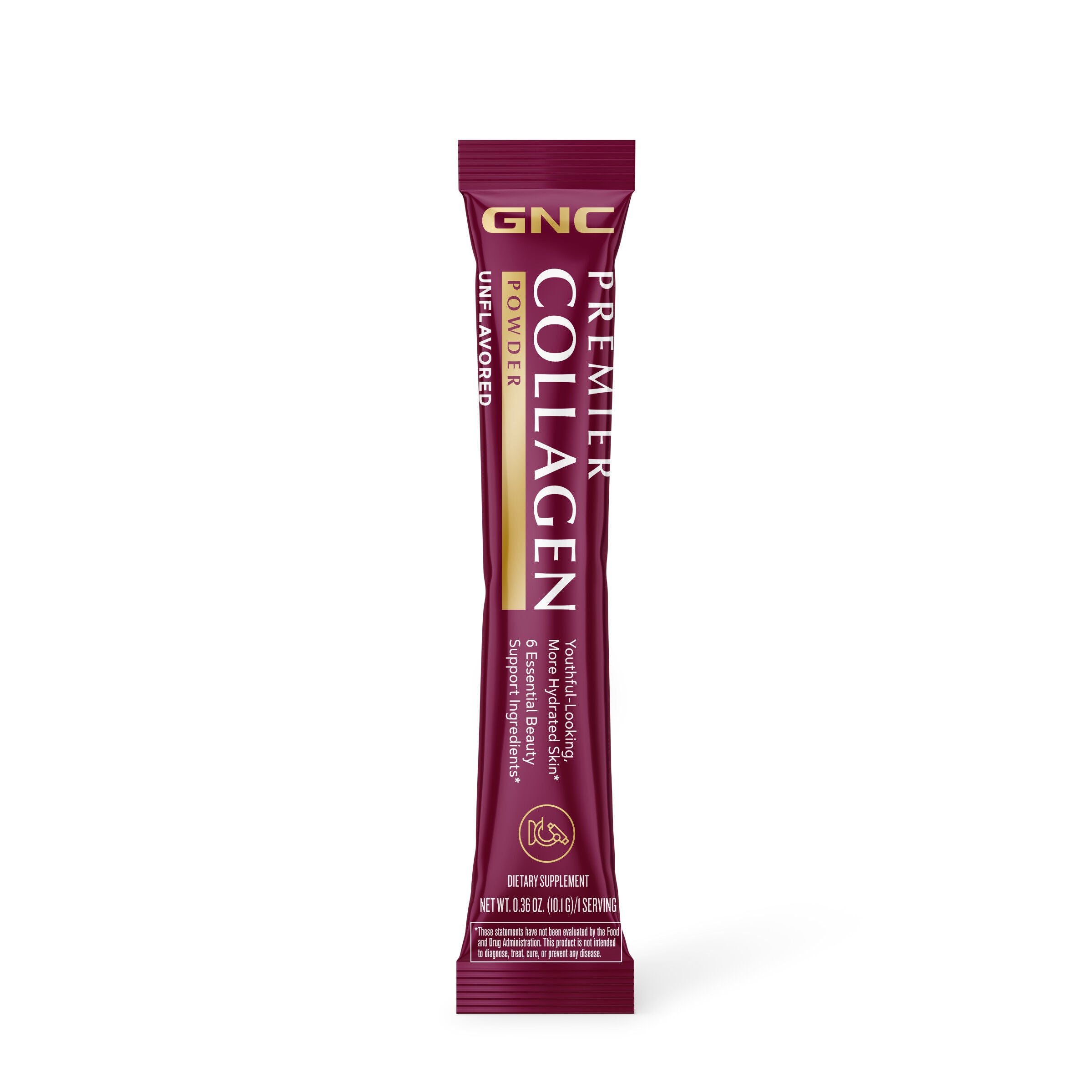 GNC - Premier Collagen Powder - Unflavored (20 Stick Packs) | GNC