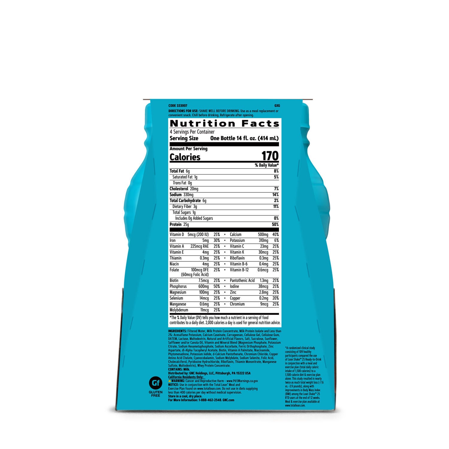 GNC Total Lean® Lean Shake 25 - Vanilla Bean | GNC