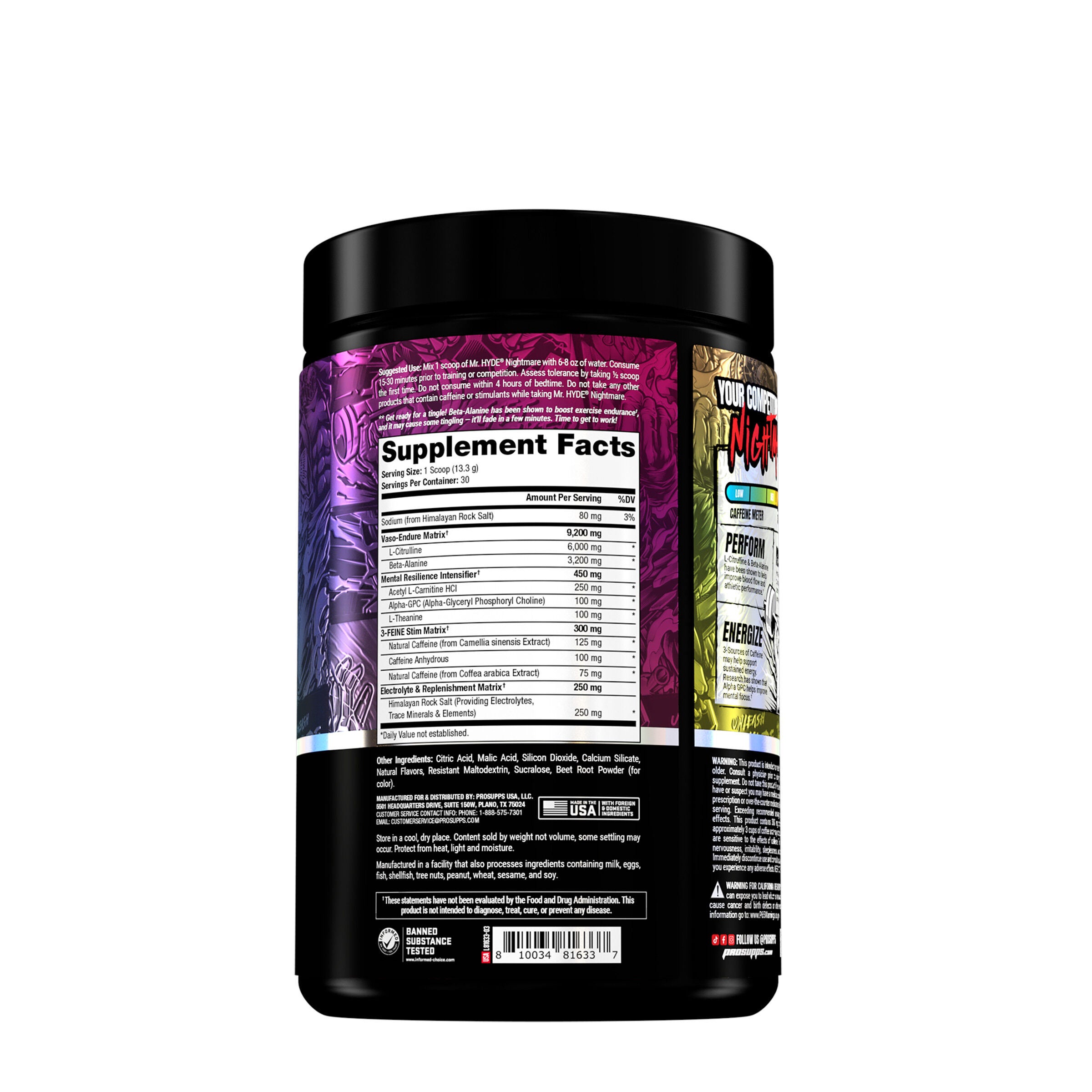 Pro Supps® - Mr. HYDE Nightmare - Intense Energy Pre-Workout ...