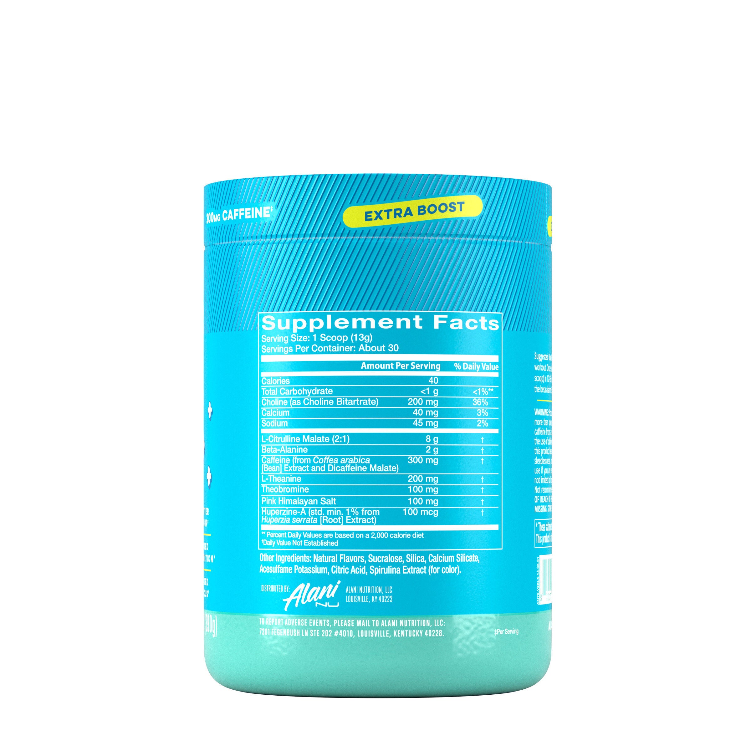 Alani Nu - Pre-Workout+ - Blue Slush (30 Servings) | GNC
