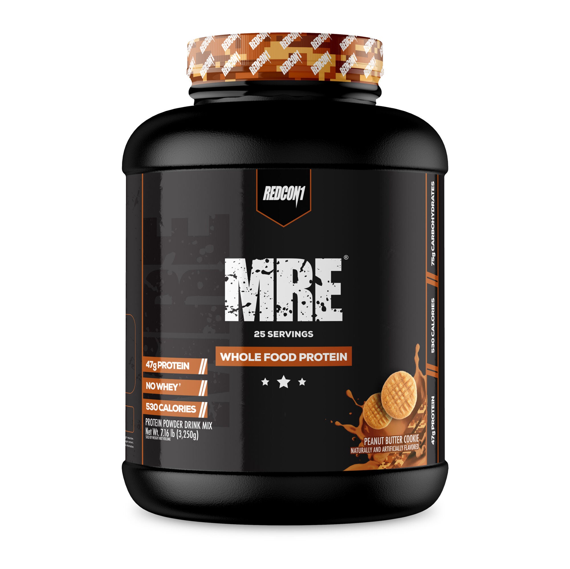 REDCON1 - MRE Whole Food Protein - Peanut Butter Cookie (25 Servings) | GNC