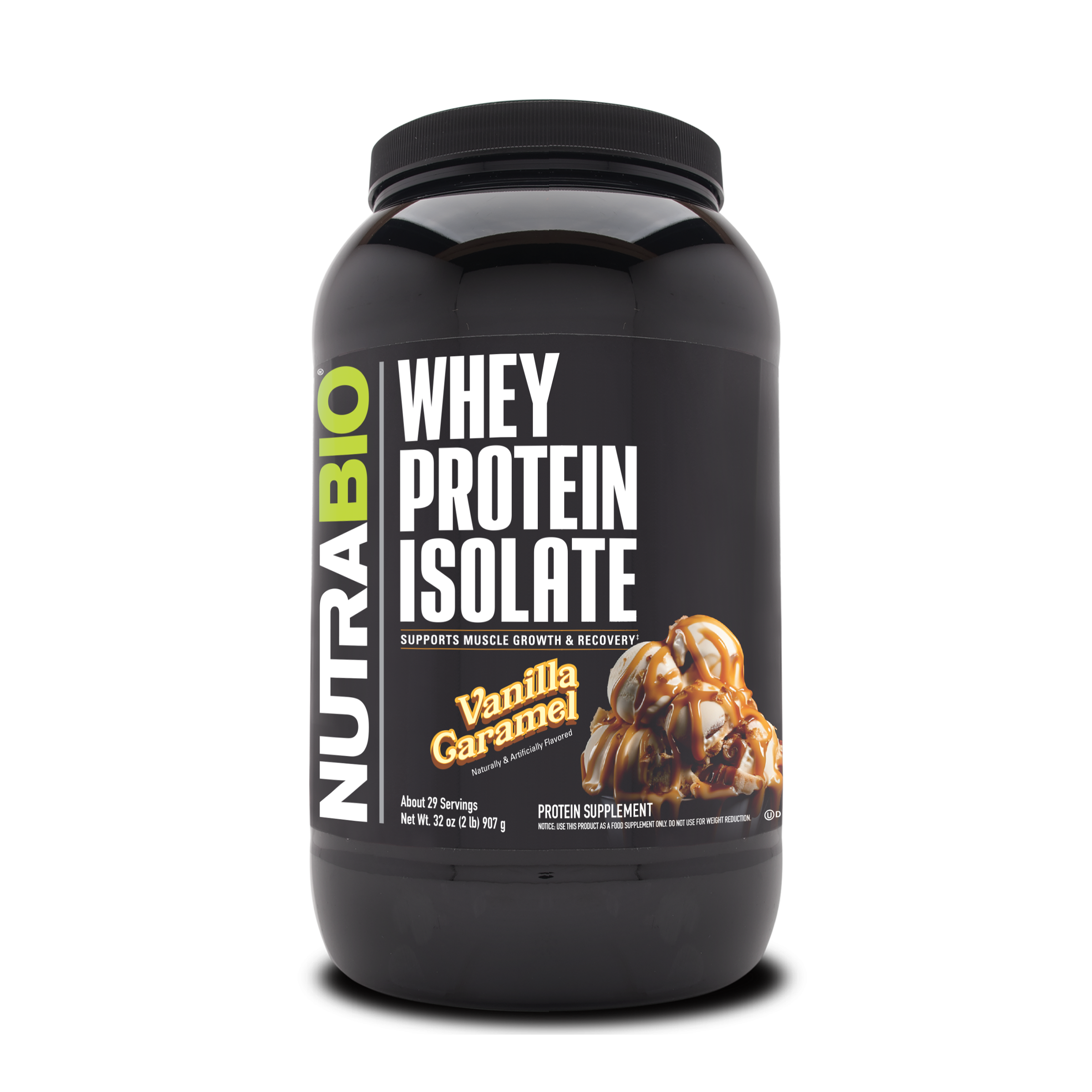 NutraBio® - Whey Protein Isolate - Vanilla Caramel (29 Servings) | GNC