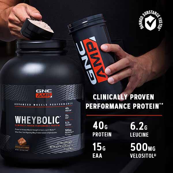 GNC AMP Wheybolic Whey Protein Powder: 40g Protein | GNC