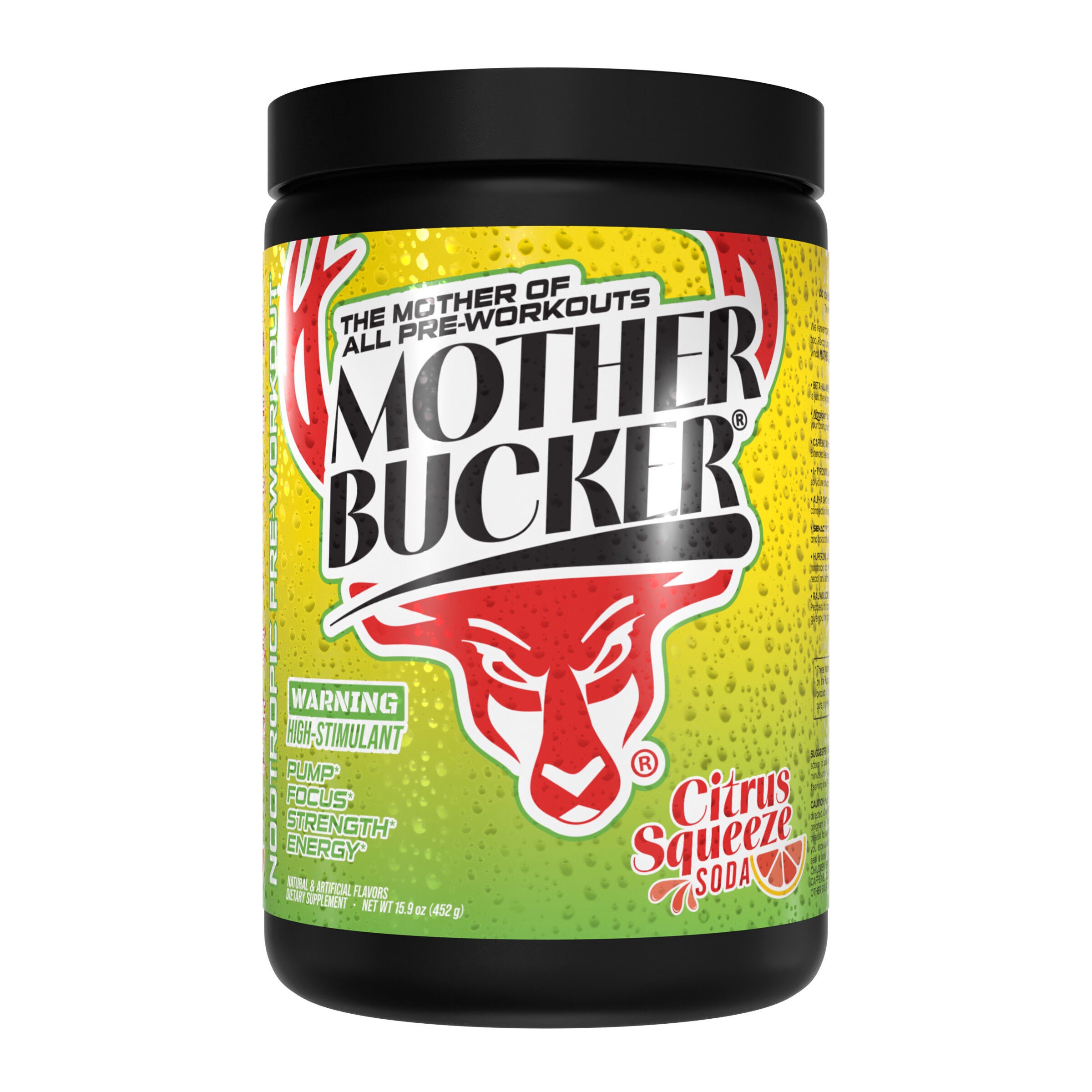 Bucked Up® - Mother Bucker™ Nootropic Pre-Workout - Citrus Squeeze Soda ...