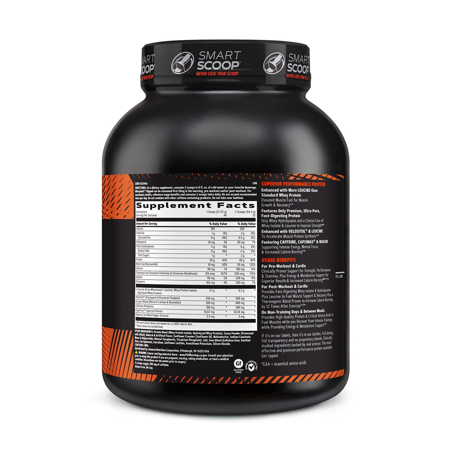 GNC AMP Wheybolic Ripped Protein Powder with Caffeine, & L-Carnitine | GNC