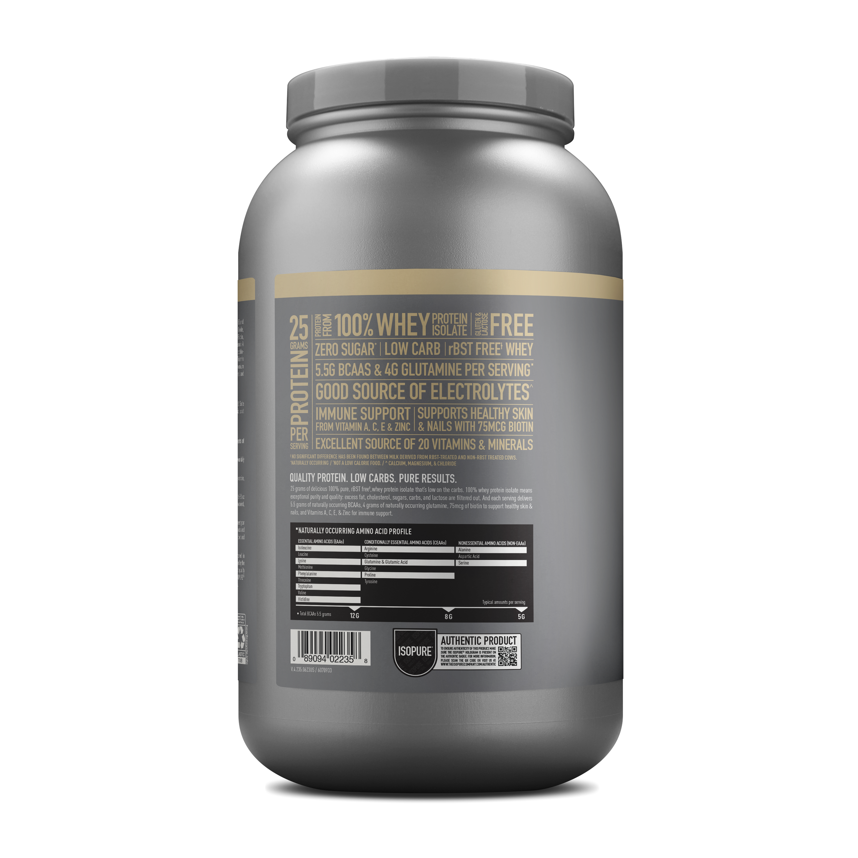 Isopure Low Carb Protein Toasted Coconut 42 Servings GNC