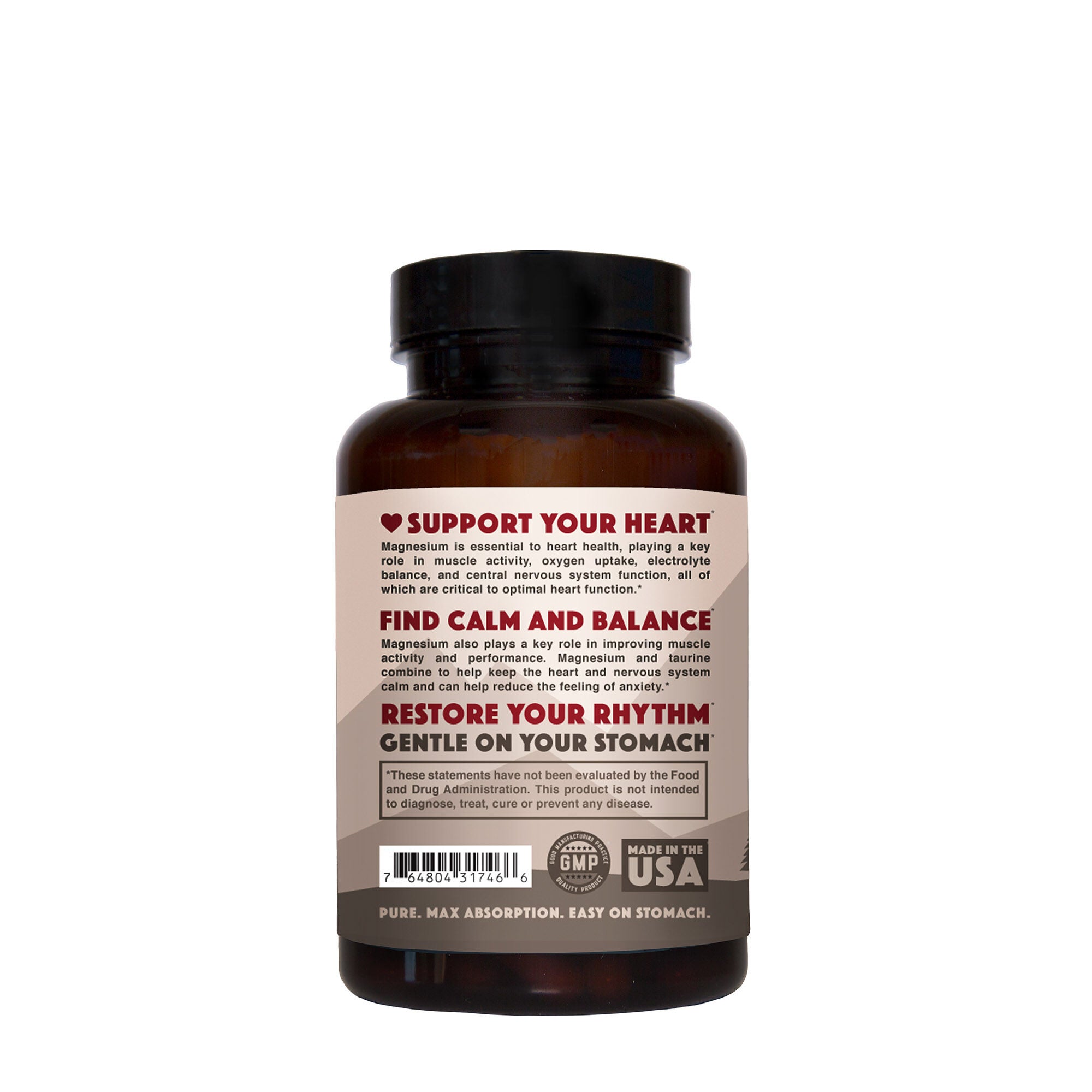 Natural Rhythm Extra Strength Magnesium Taurate - 120 Capsules | GNC