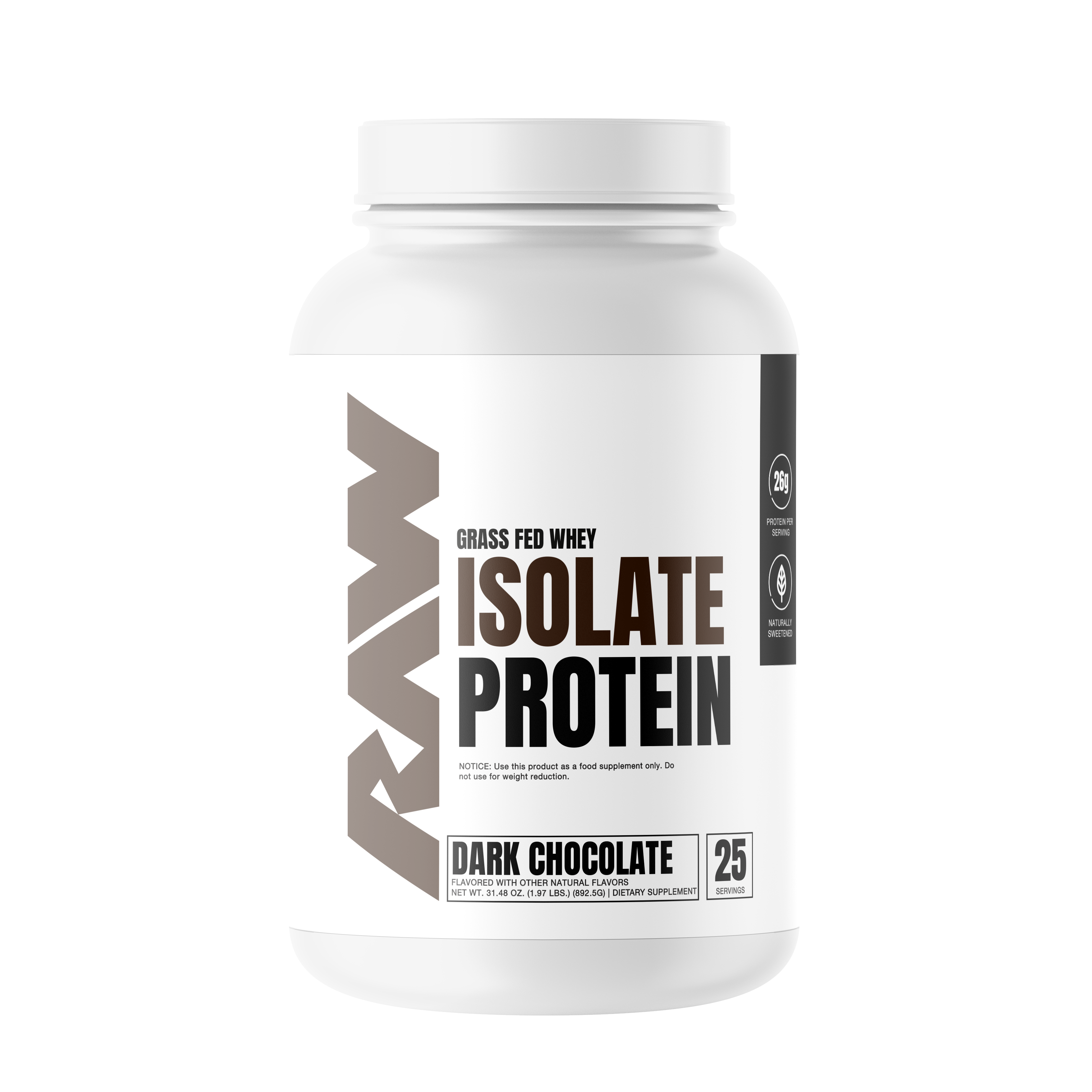 Raw Nutrition - Isolate Protein - Dark Chocolate (25 Servings) | GNC