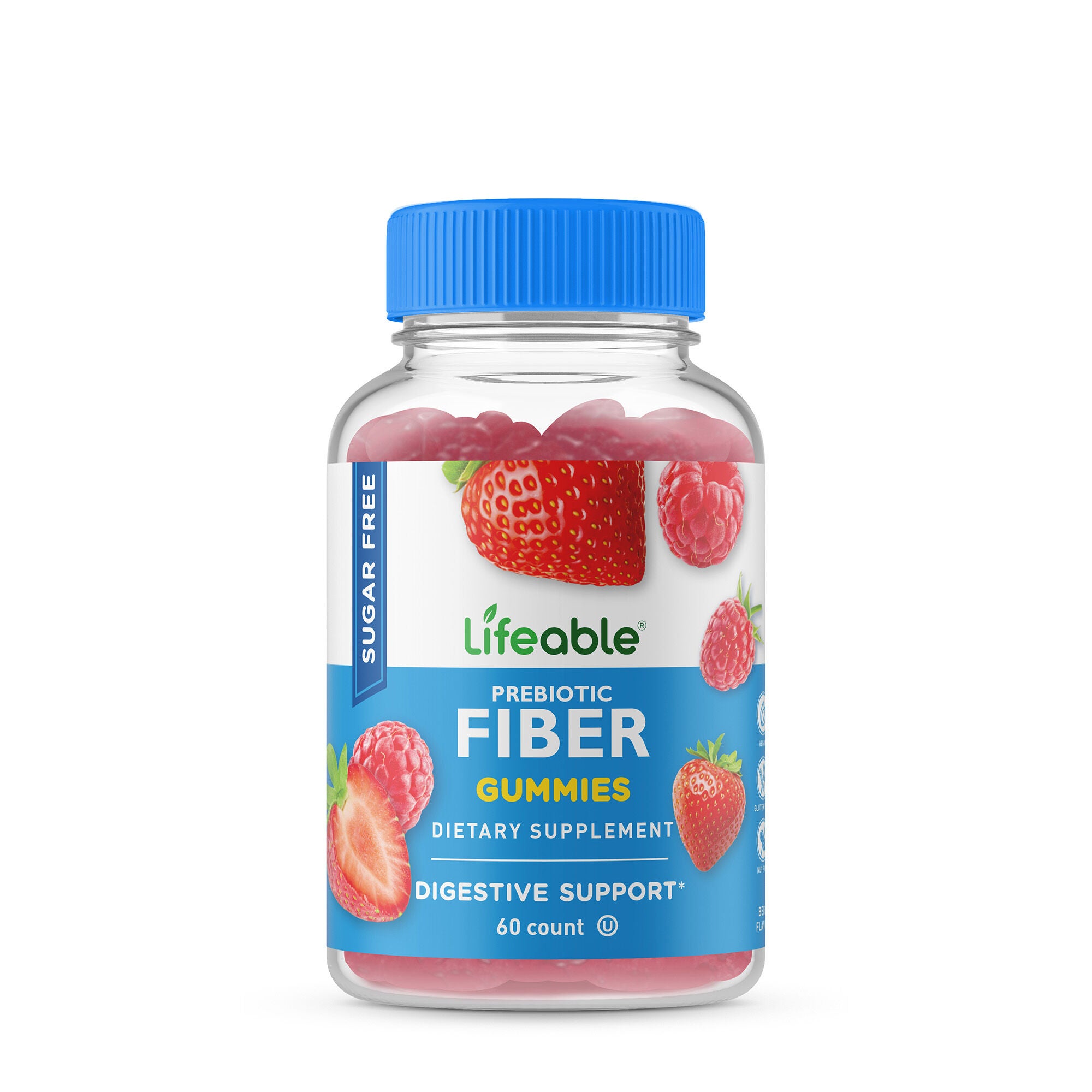 Lifeable - Sugar Free Prebiotic Fiber - 60 Gummies | GNC