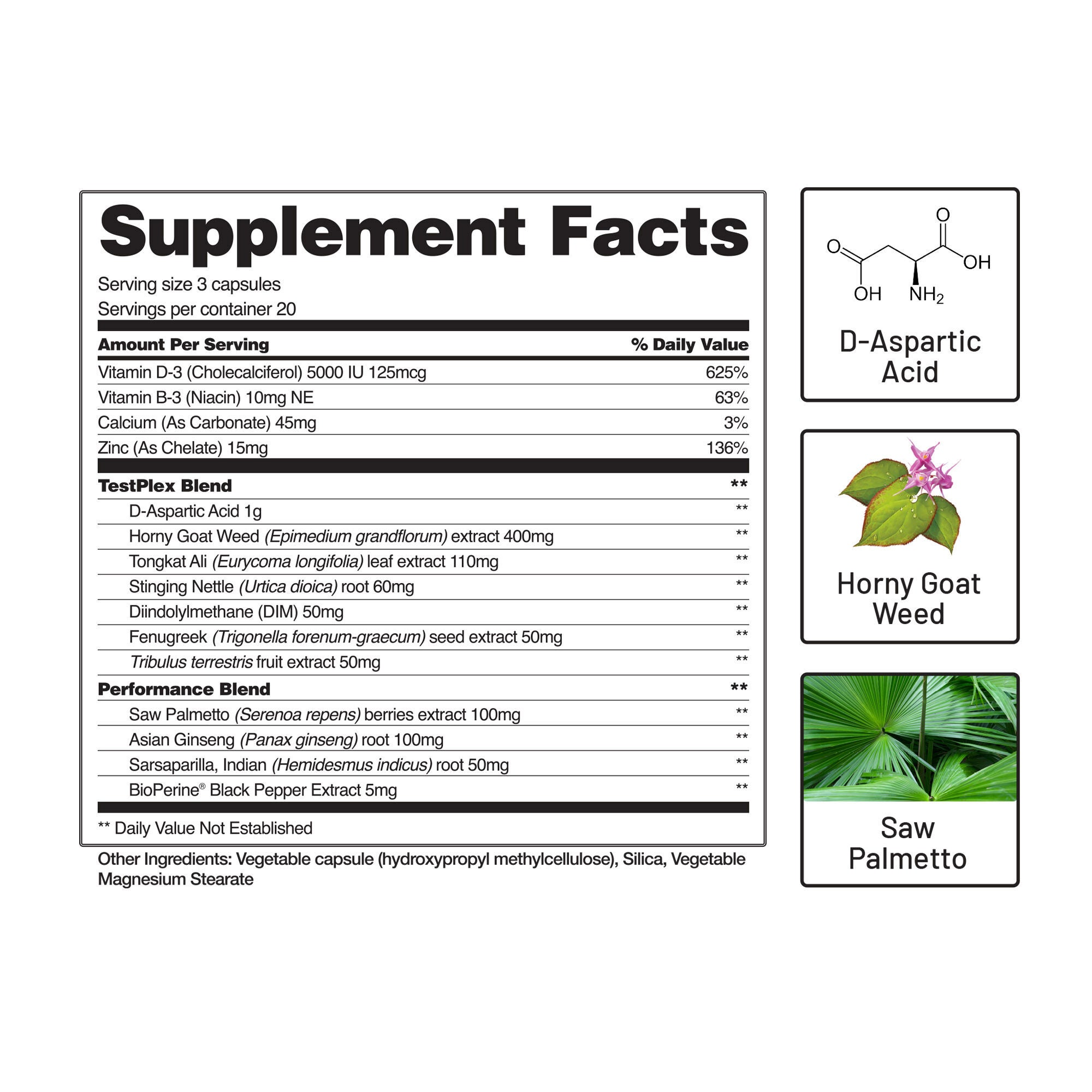 SNAP® Supplements Testo Booster - 60 Capsules | GNC