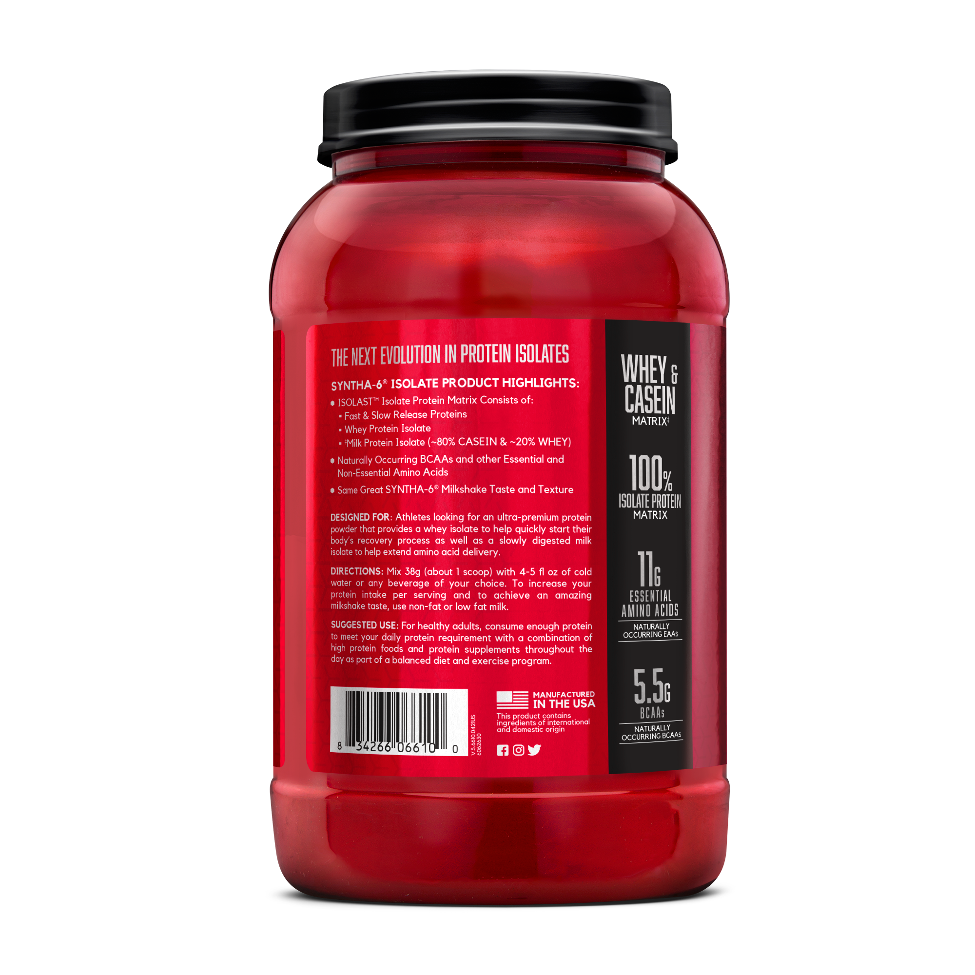 BSN SYNTHA 6 ISOLATE Vanilla Ice Cream 24 Servings GNC