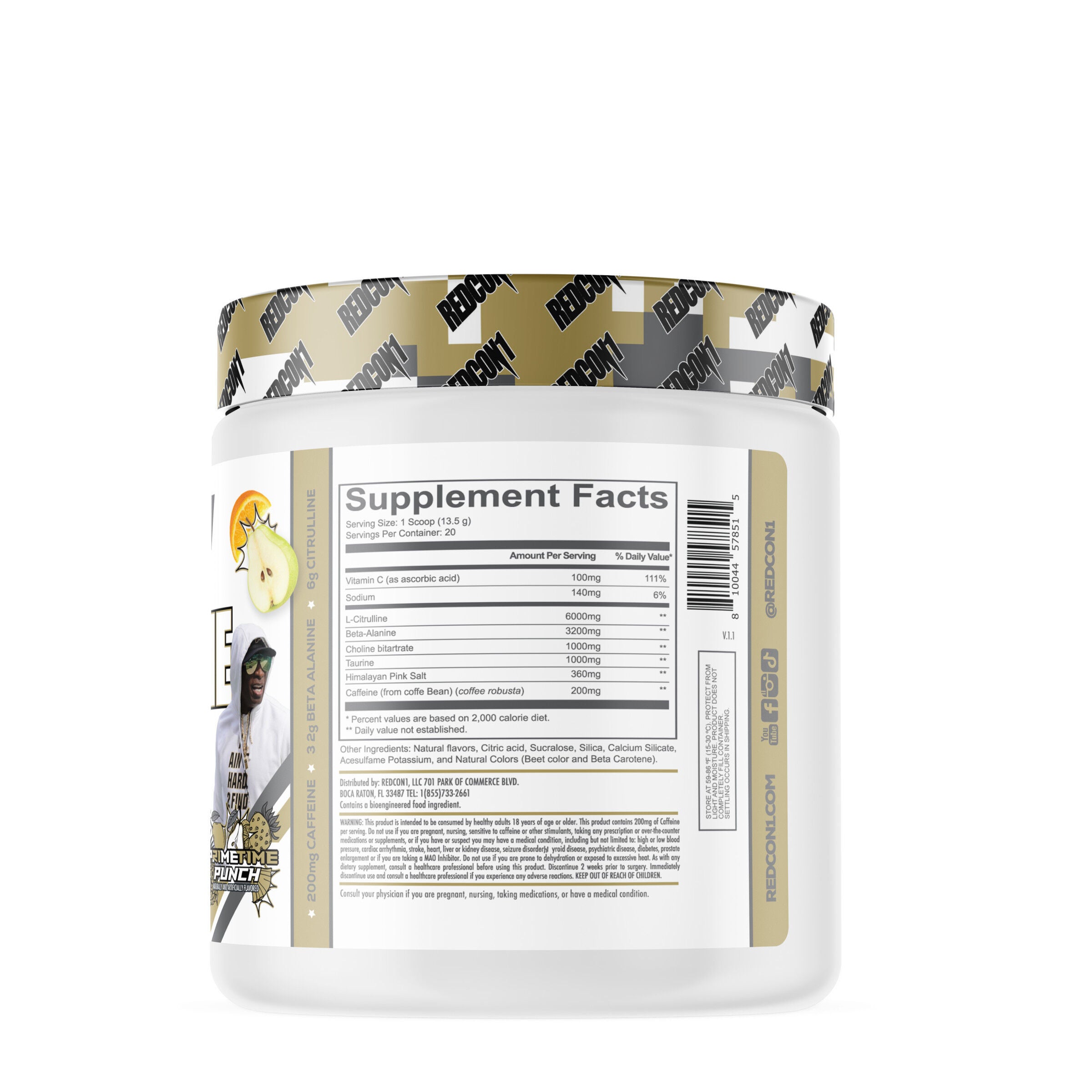 REDCON1 - Prime Time Pre-Workout - Prime Time Punch (20 Servings) | GNC