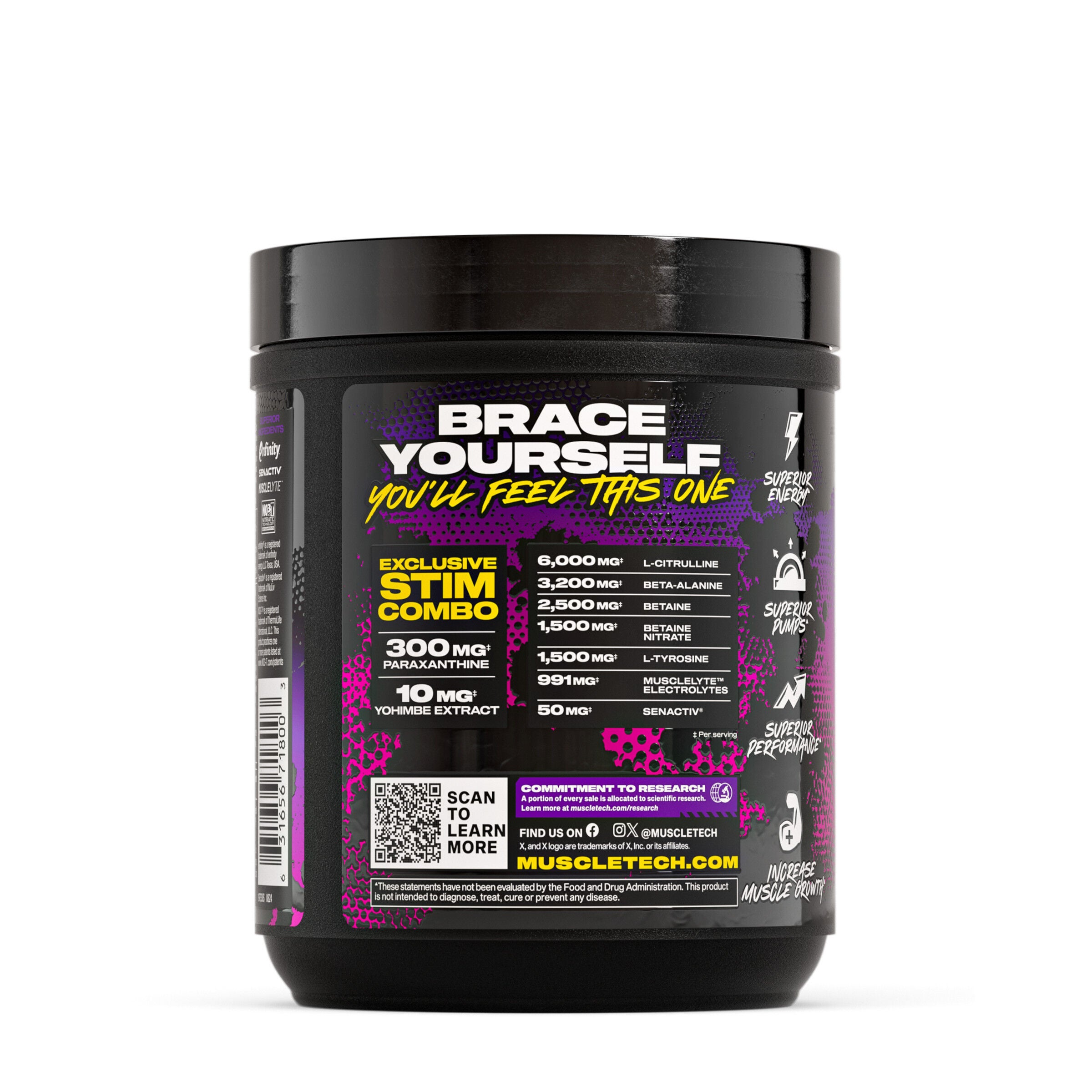 MuscleTech™ - EuphoriQ Pre-Workout V2 - Grape Gainz (20 Servings) | GNC