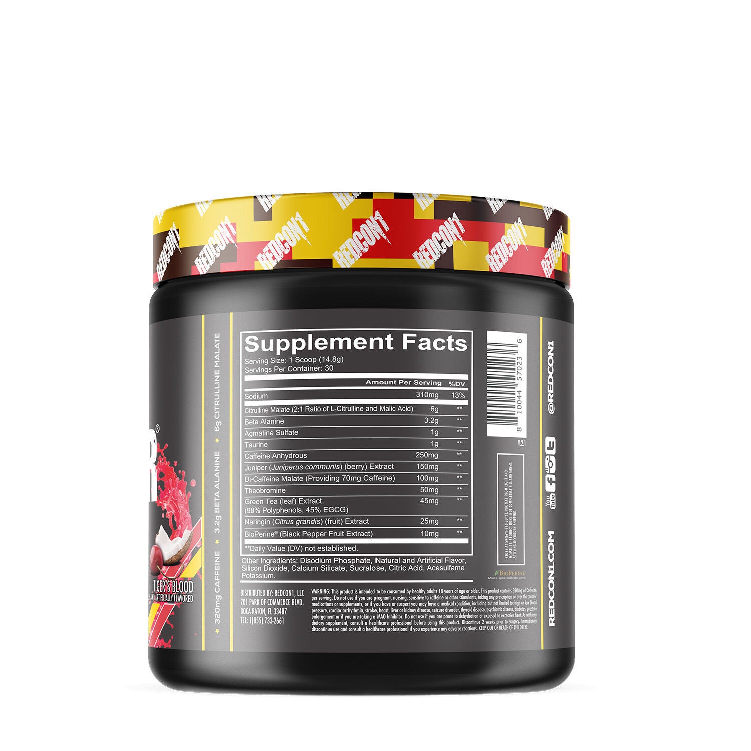 REDCON1 Total War Pre Workout - Tiger's Blood | GNC