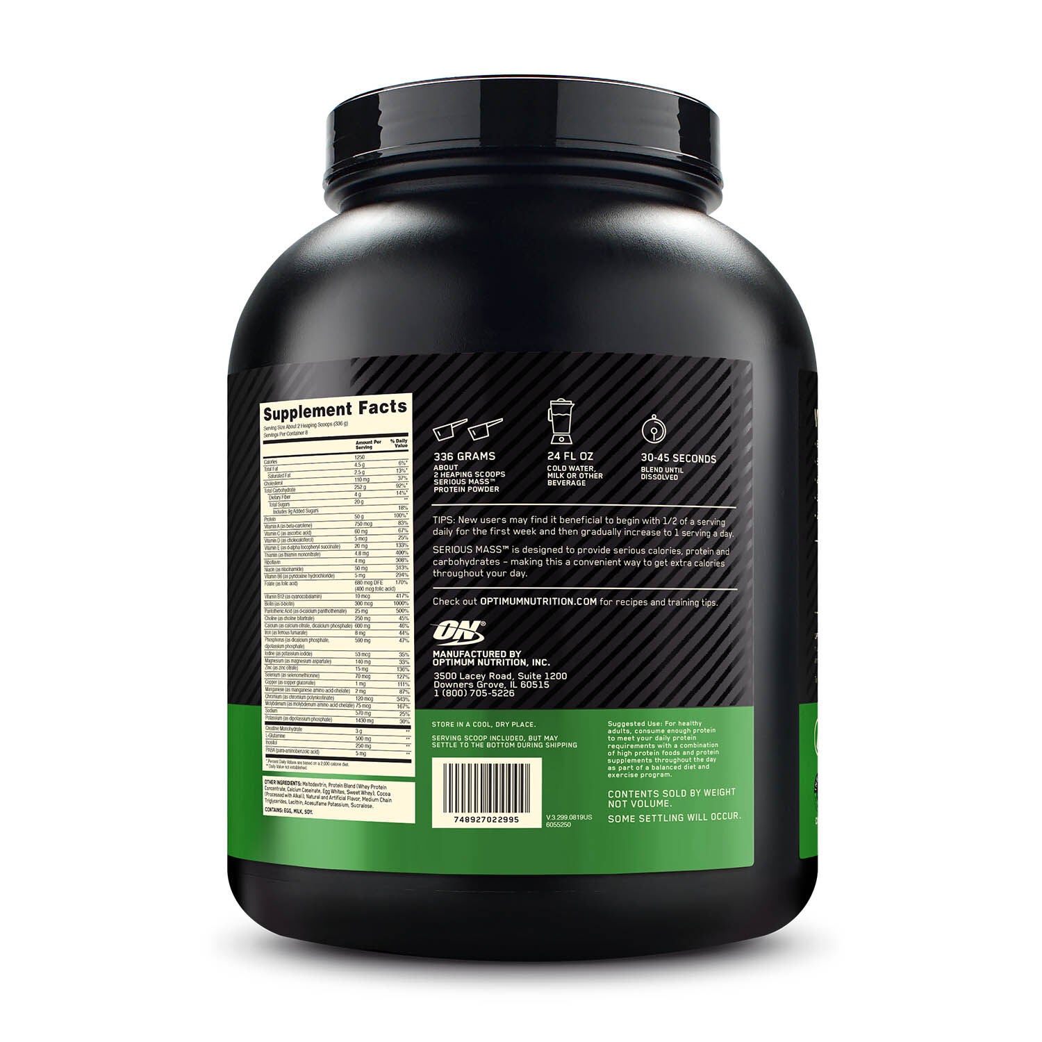 Optimum Nutrition Serious Mass - Chocolate | GNC