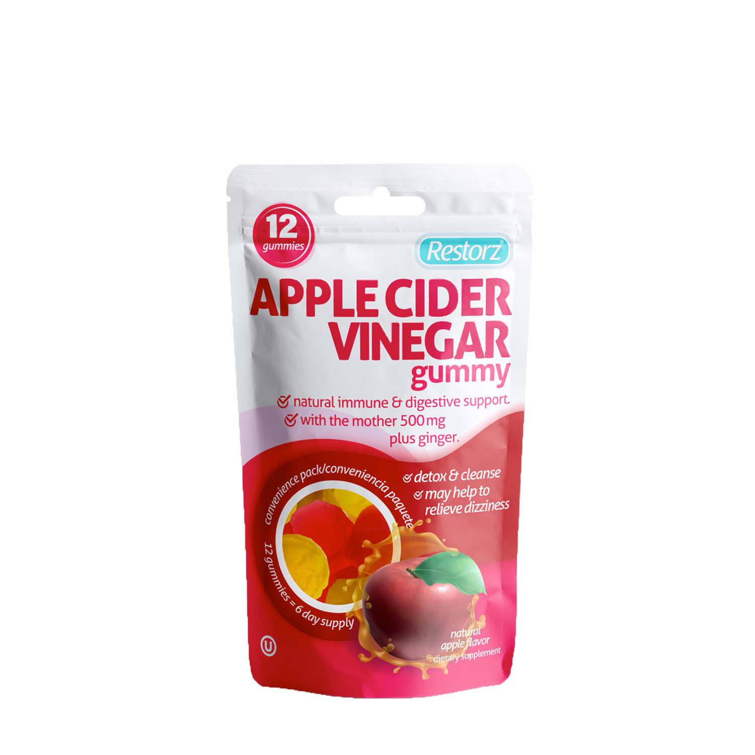 Apple Cider Vinegar Gummy - 4 Pouches | GNC