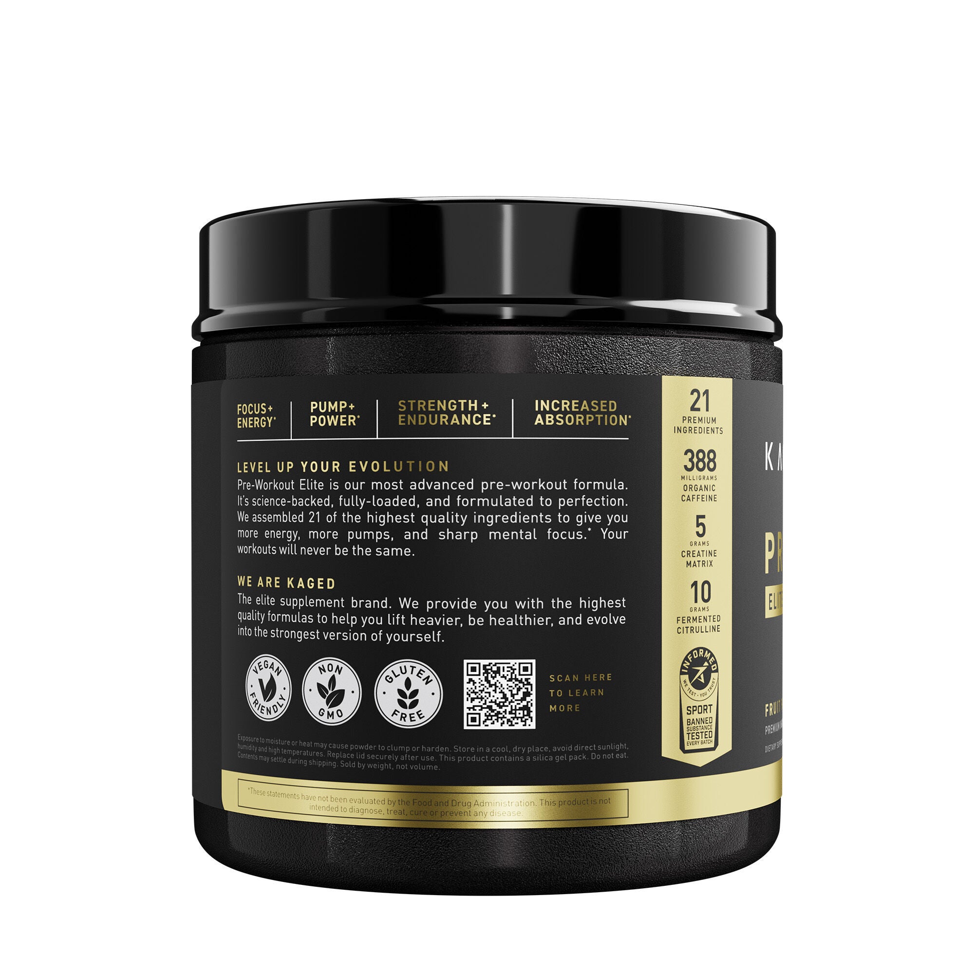 KAGED® - Elite Series: Pre-Workout - Fruit Punch | GNC