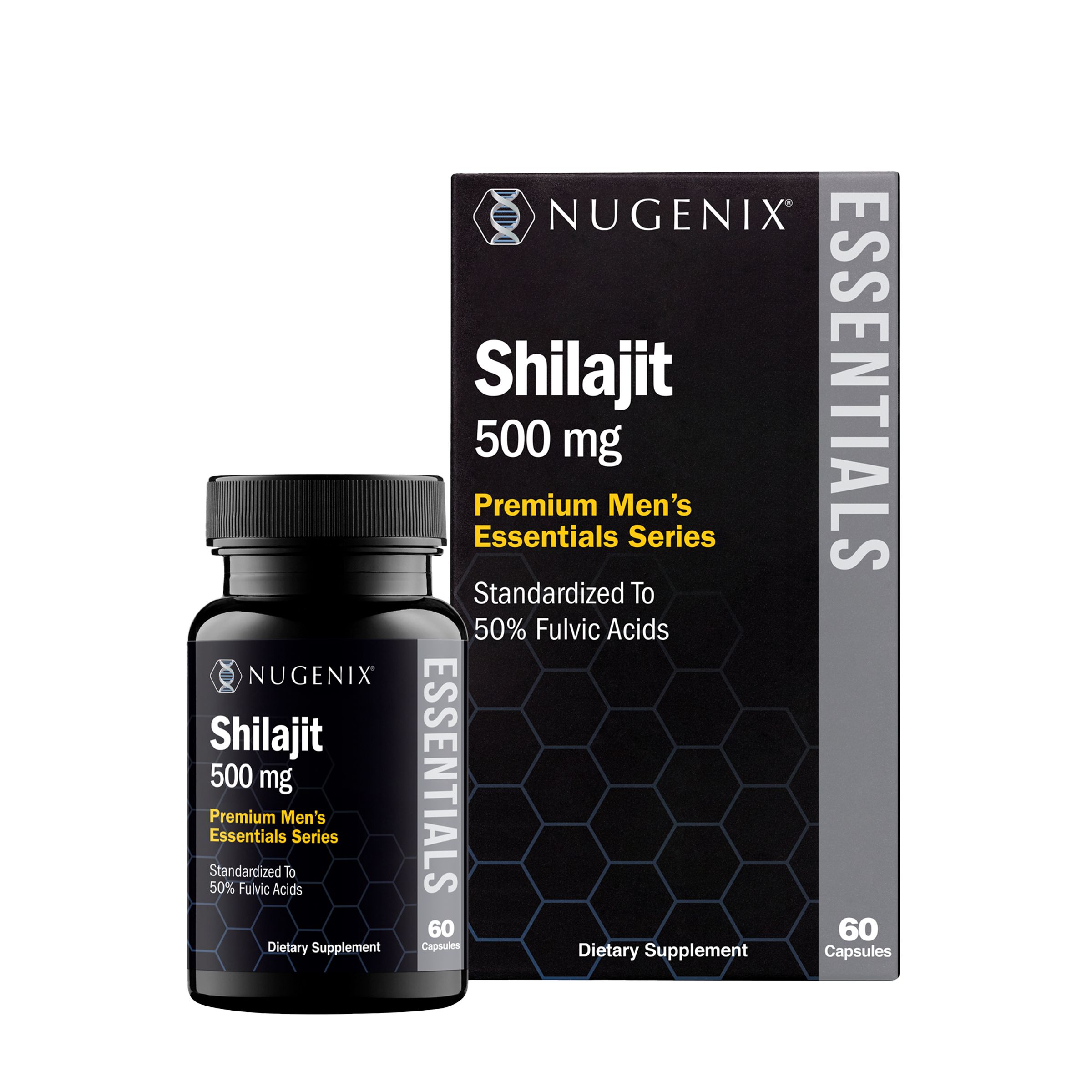 Nugenix® - Shilajit 500mg - 60 Capsules (60 Servings) | GNC