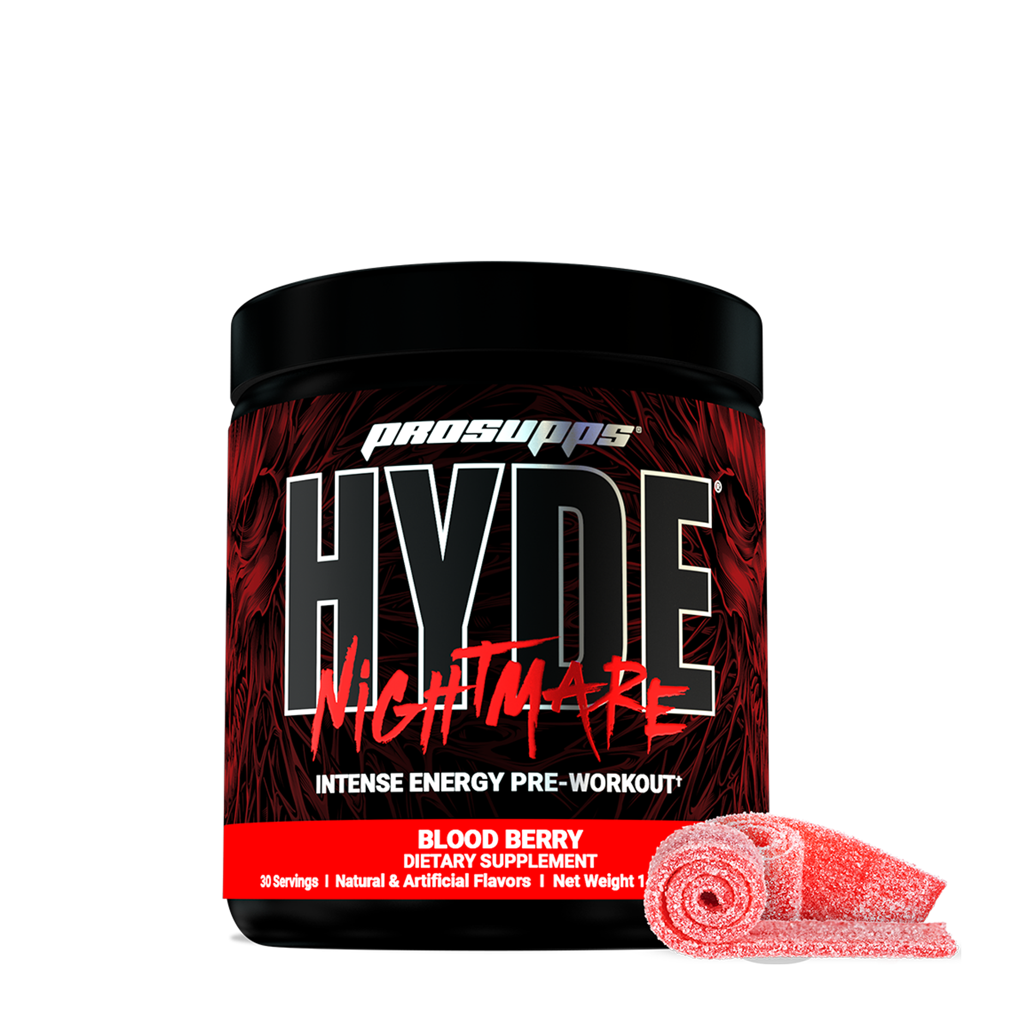 Pro Supps® - HYDE NIGHTMARE Intense Pre-Workout - Blood Berry (30 ...