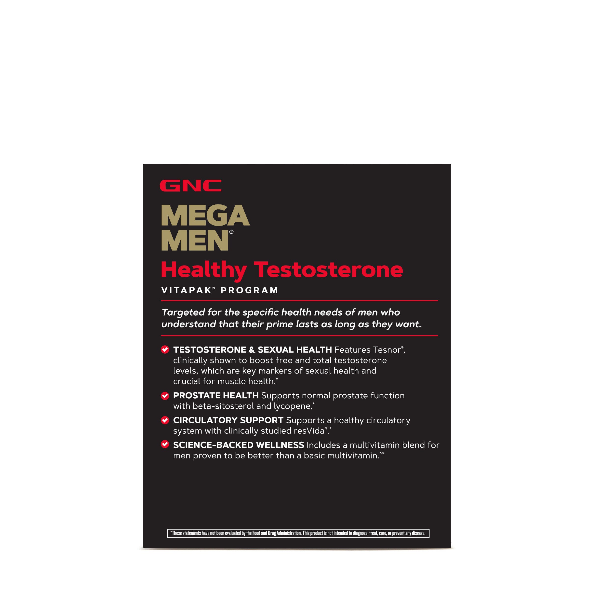 GNC Mega Men® - Healthy Testosterone Vitapak® Program | GNC