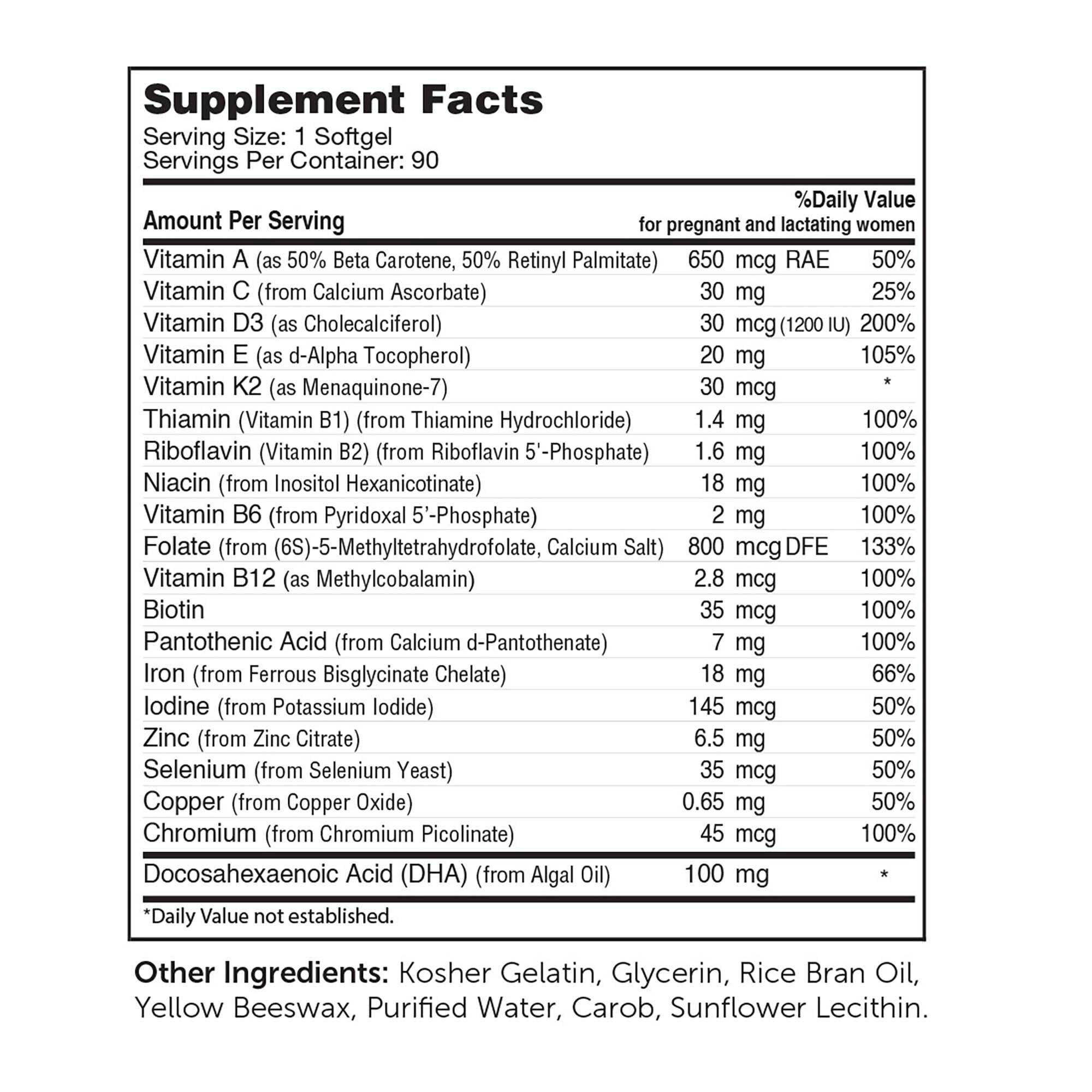 ZAHLER® Mighty Mini Prenatal DHA - 90 Softgels | GNC