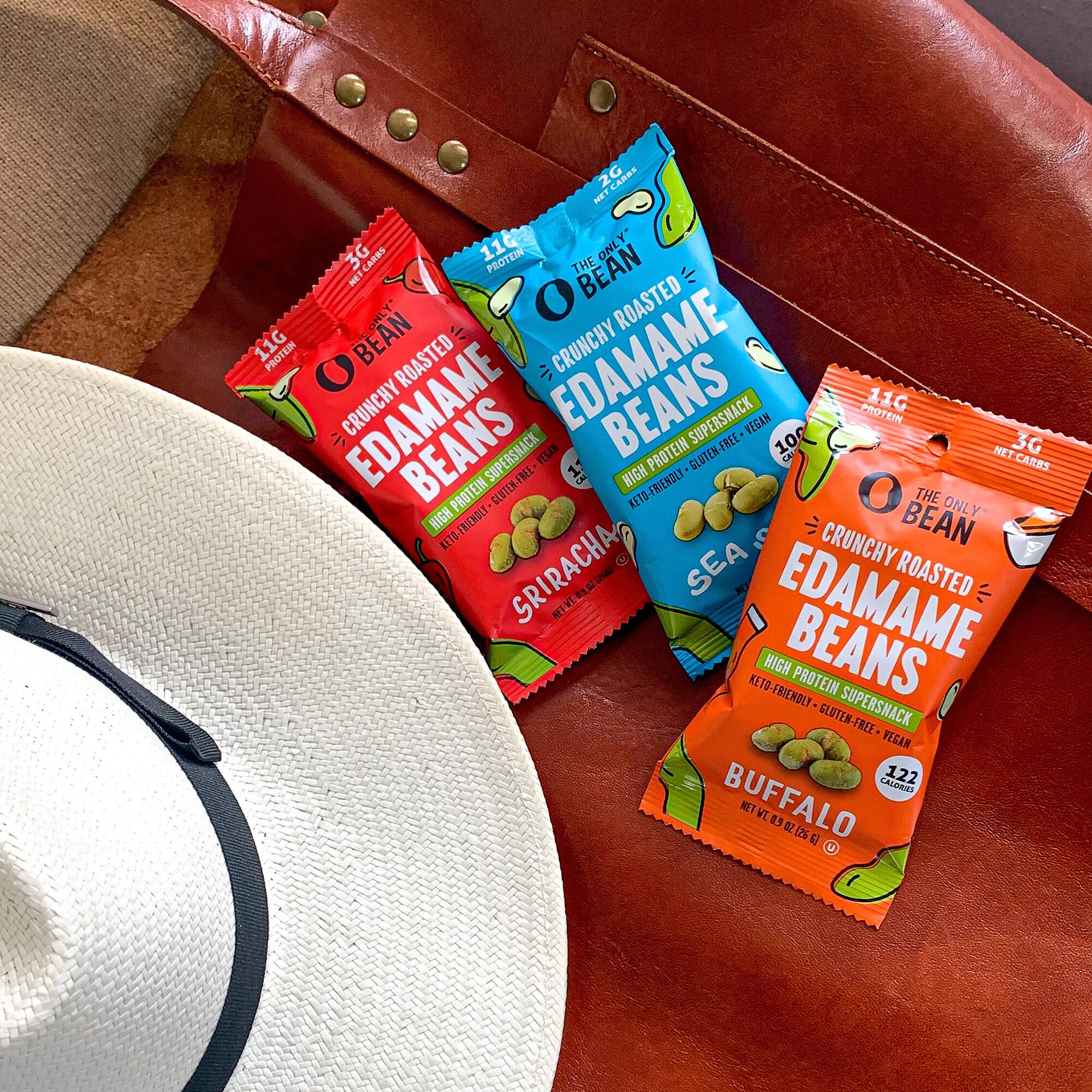 The Only Bean - Crunchy Roasted Edamame Beans - Variety Pack - 24 Bags ...