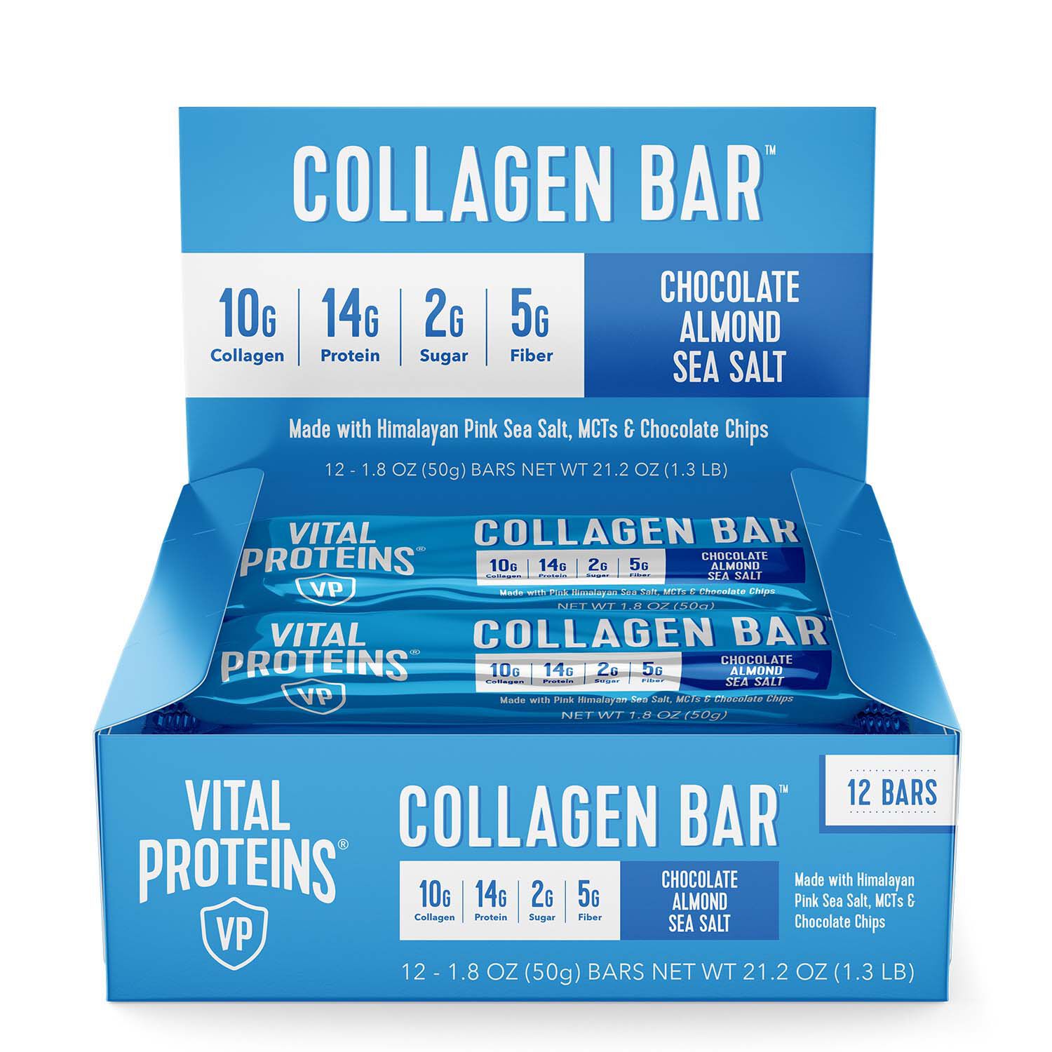 Collagen Bar - Chocolate Almond Sea Salt | GNC