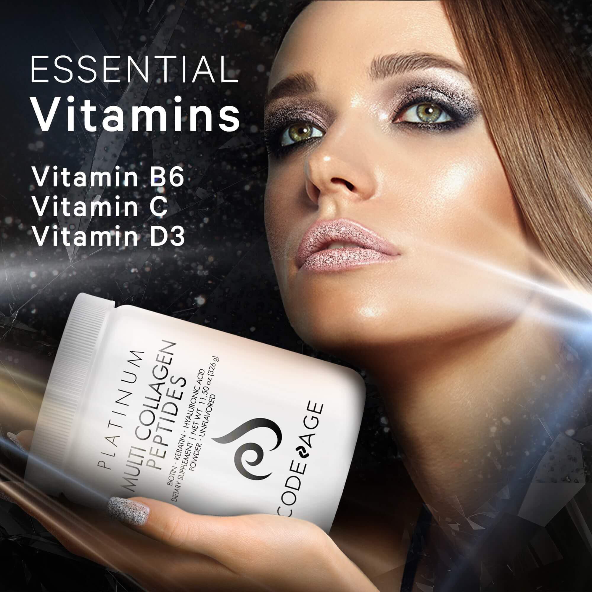 Multi Collagen Peptides Powder Hydrolyzed Collagen + Biotin & Keratin ...