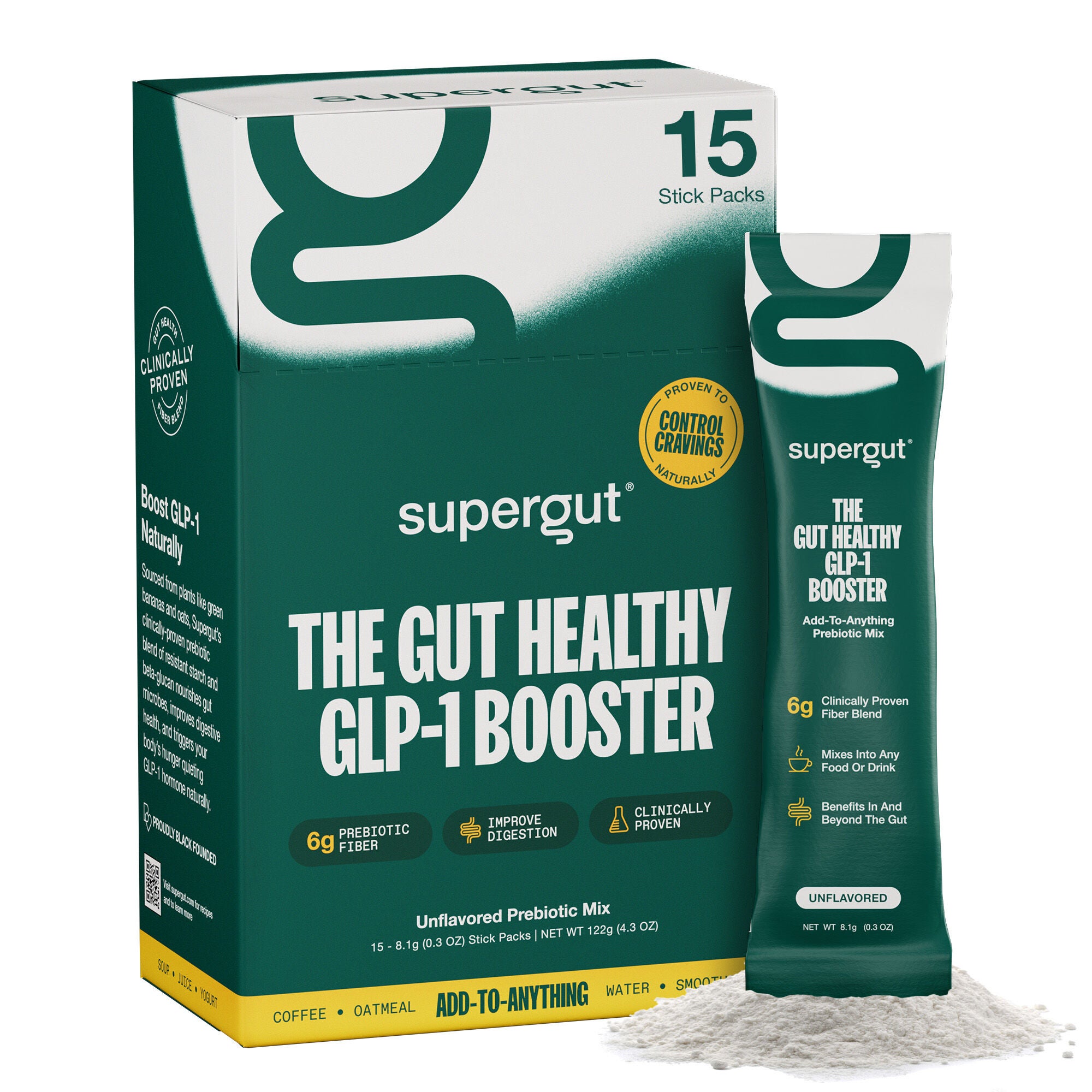 supergut® - The Gut Healthy GLP-1 Booster - 15 Stick Packs | GNC
