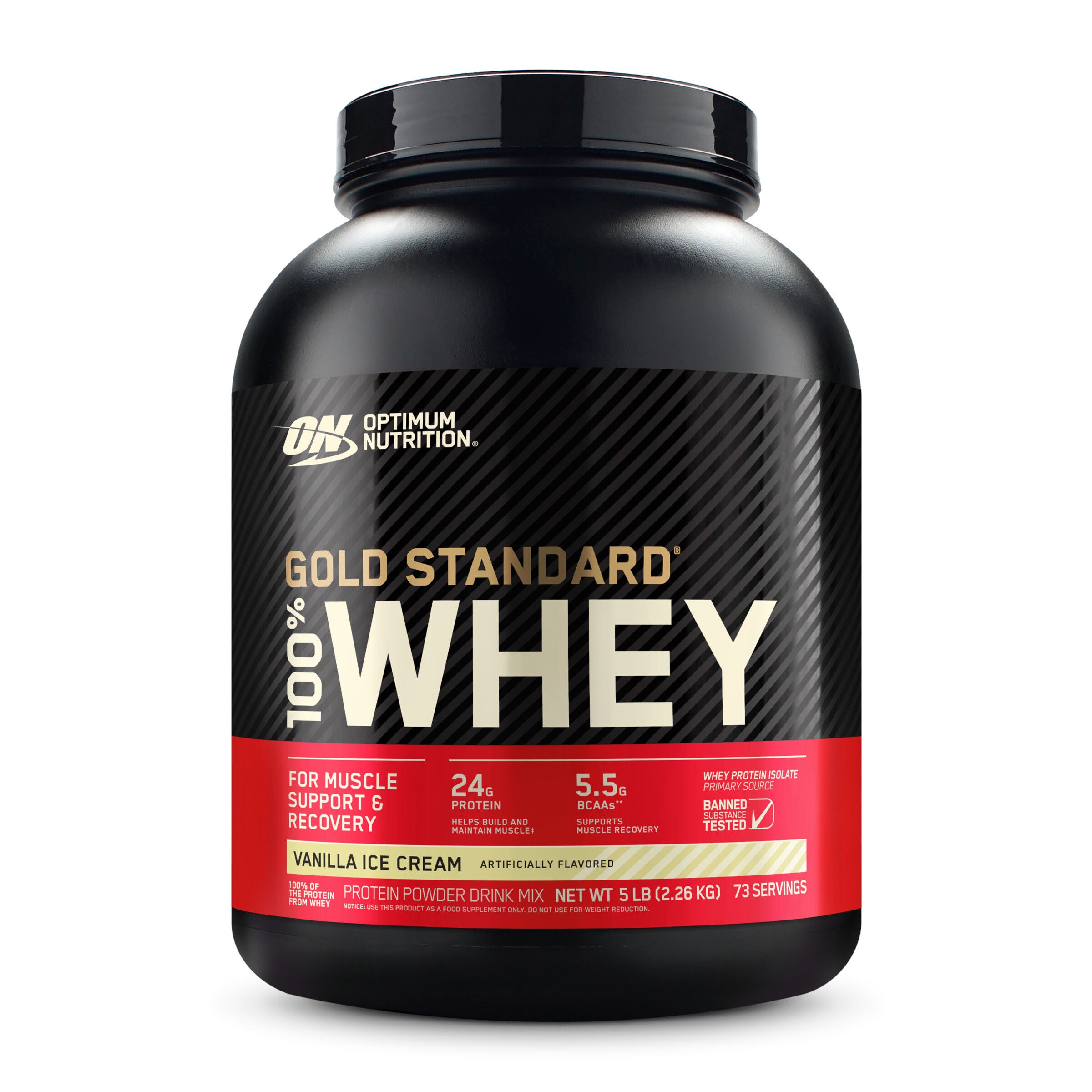 Optimum Nutrition Whey Protein Powder - Vanilla Ice Cream | GNC