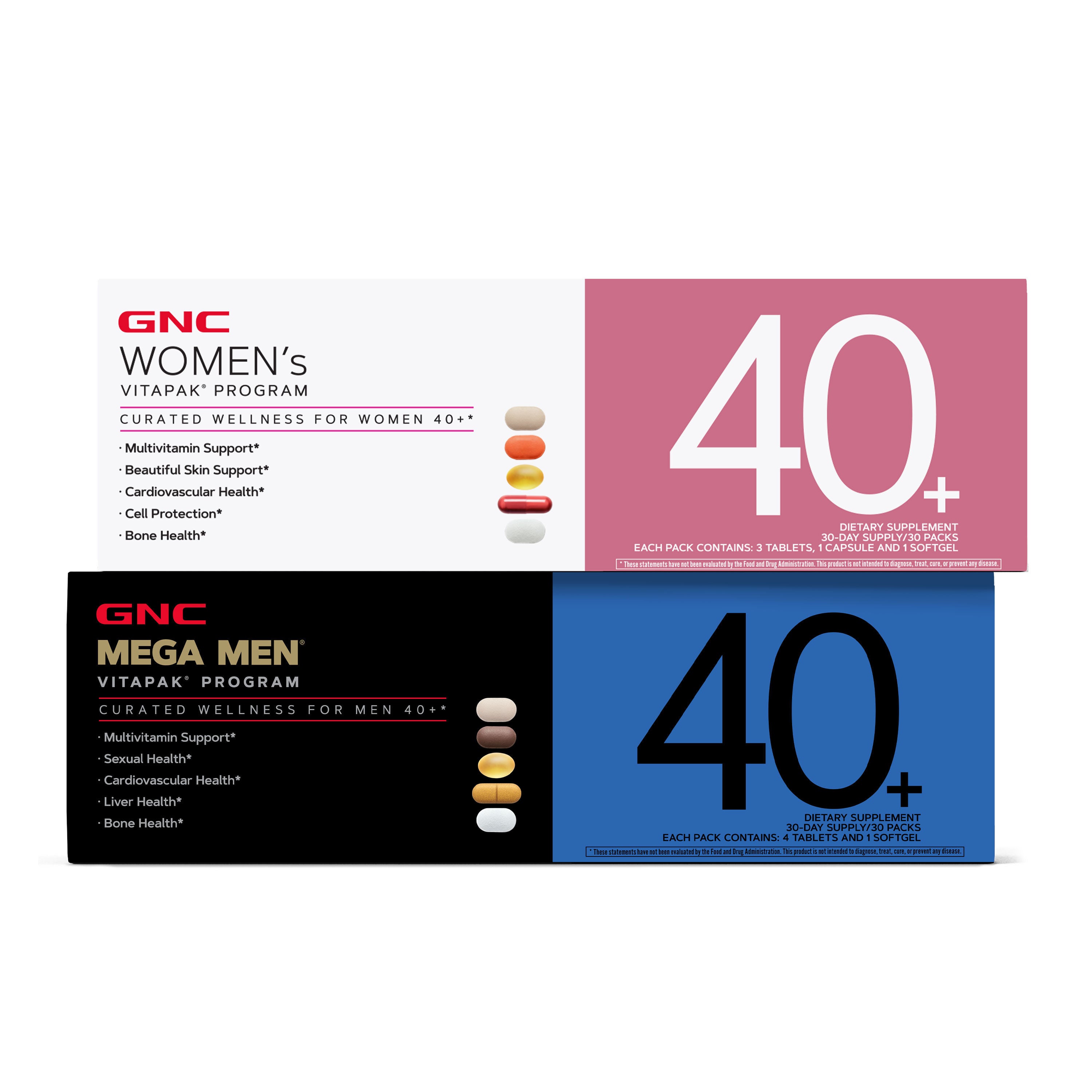 TikTok 40+ His & Hers Vitapak Bundle | GNC
