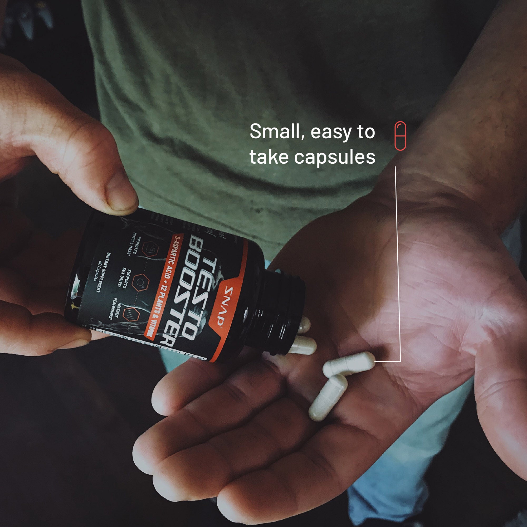 SNAP® Supplements Testo Booster - 60 Capsules | GNC