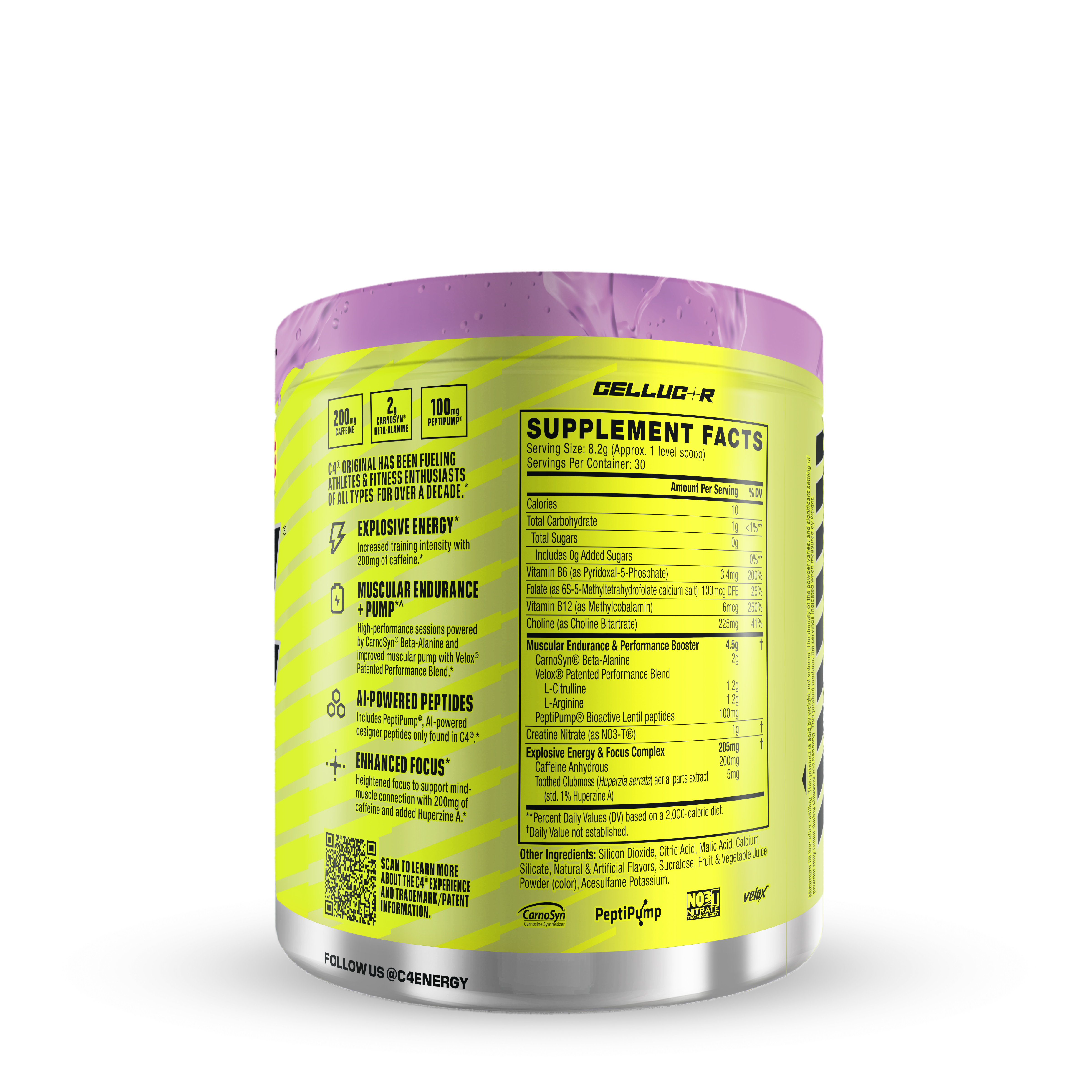 Cellucor® - C4 Original Pre-Workout - Grape Popsicle (30 Servings) | GNC