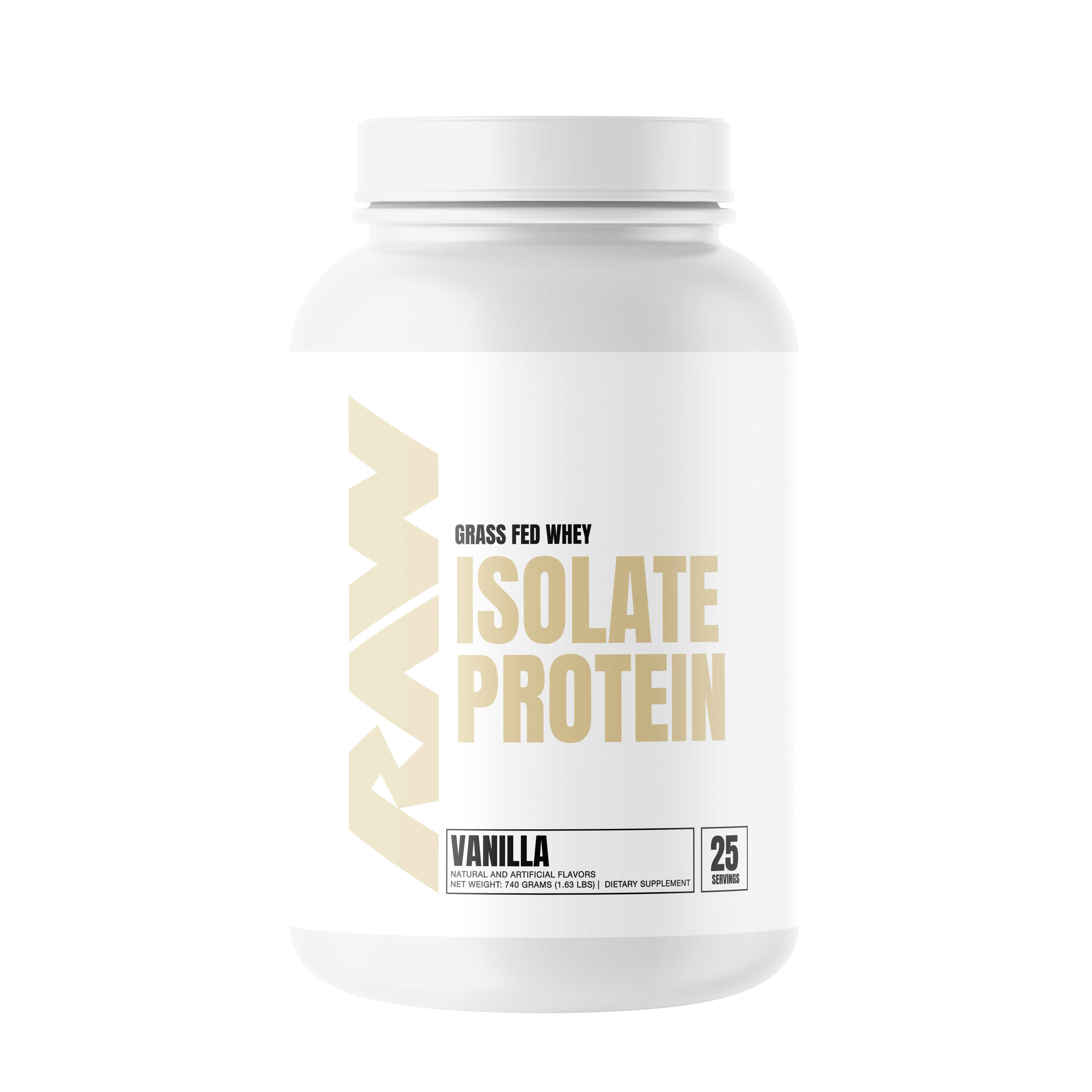 Raw Nutrition - Isolate Protein - Vanilla (25 Servings) | GNC