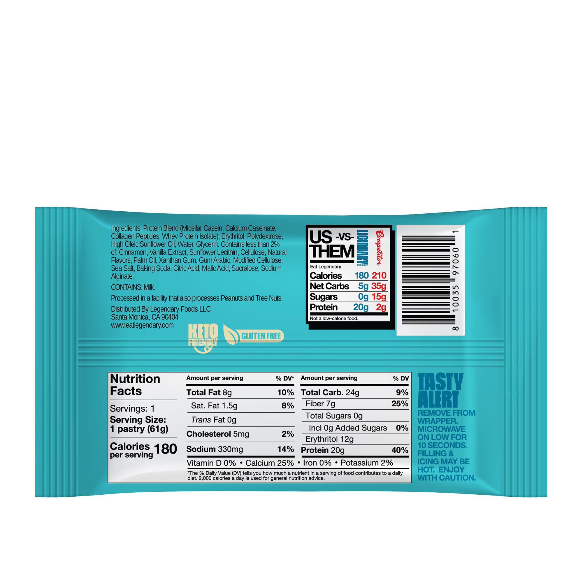 Legendary Foods™ Protein Pastry - Brown Sugar Cinnamon | GNC