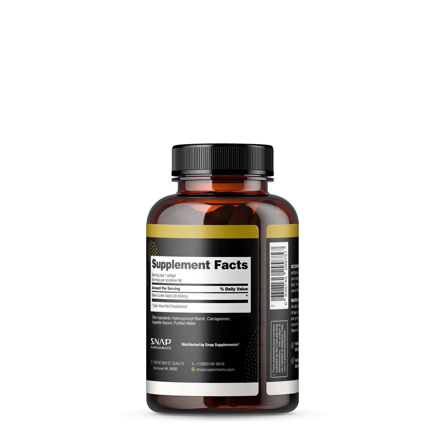 SNAP® Supplements Cold Pressed Black Seed Oil | GNC
