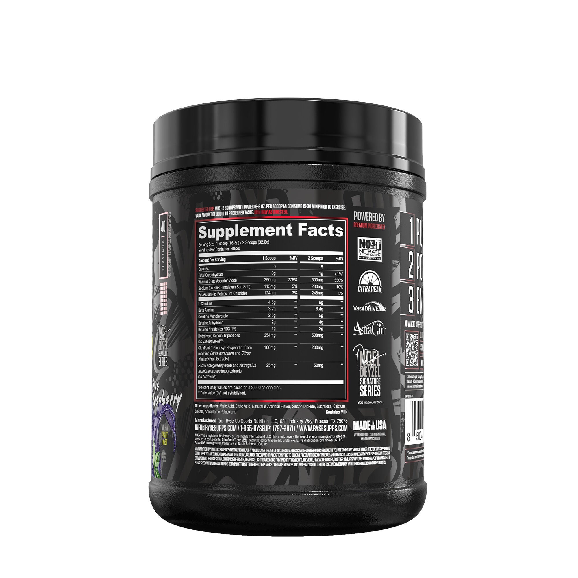 RYSE™ Up - Pump Daddy Pre-Workout - Blue Raspberry - 1.45 lb | GNC