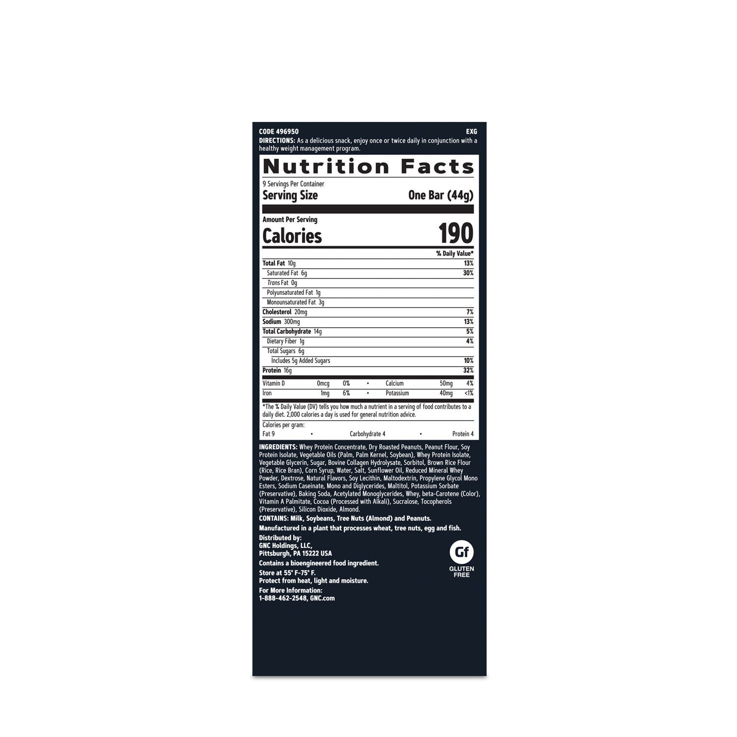 Layered Lean Bar -- 9 Bars | GNC