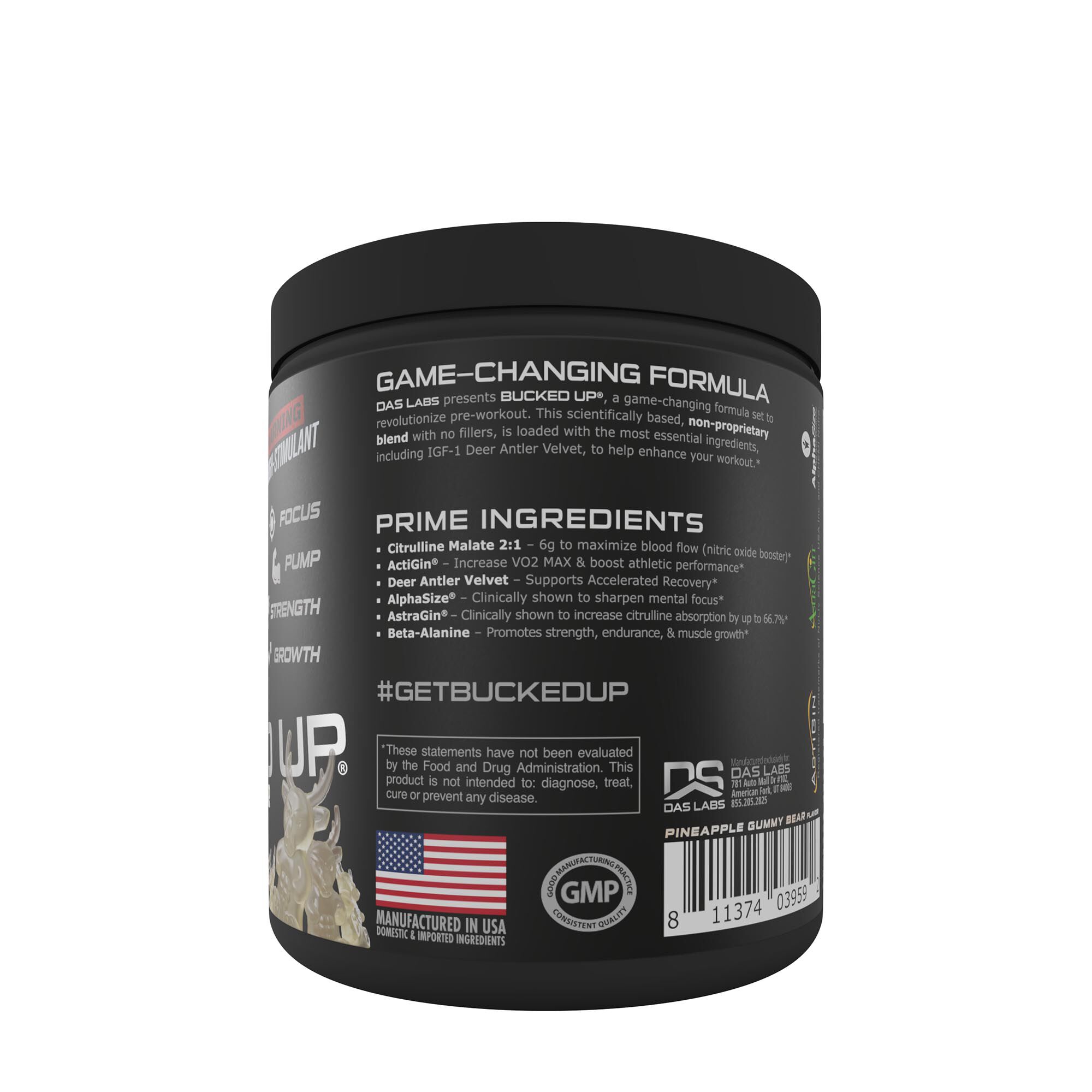 Bucked Up® High Stimulant Pre-Workout - White Gummy Deer | GNC