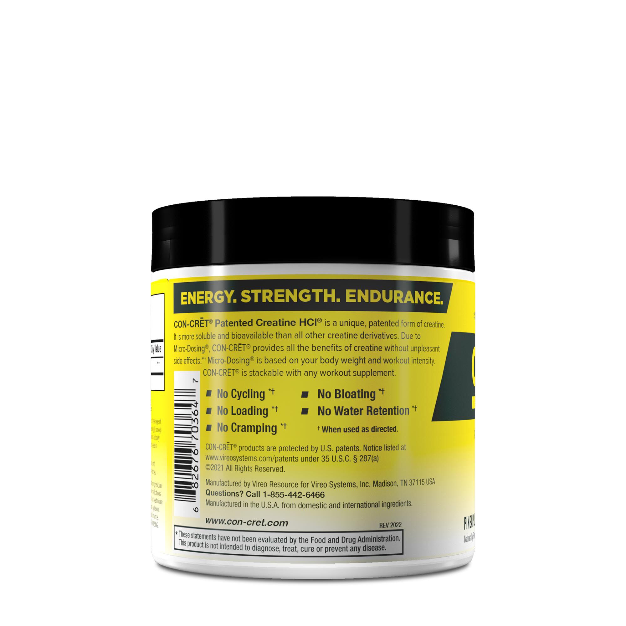 CON-CRET® Creatine HCL - Pineapple - 33% More | GNC